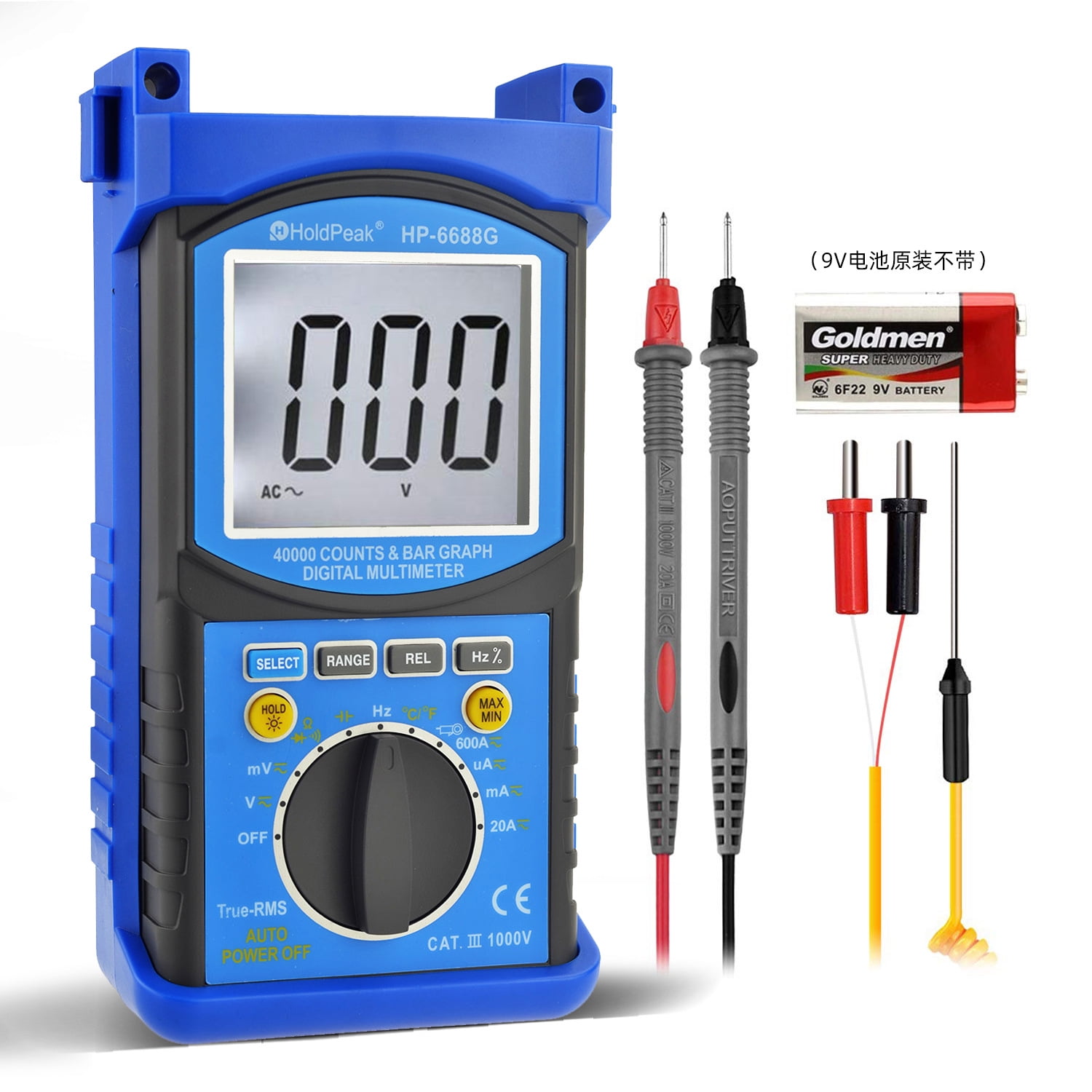 High-precision digital multimeter, burn-proof full-function multi ...