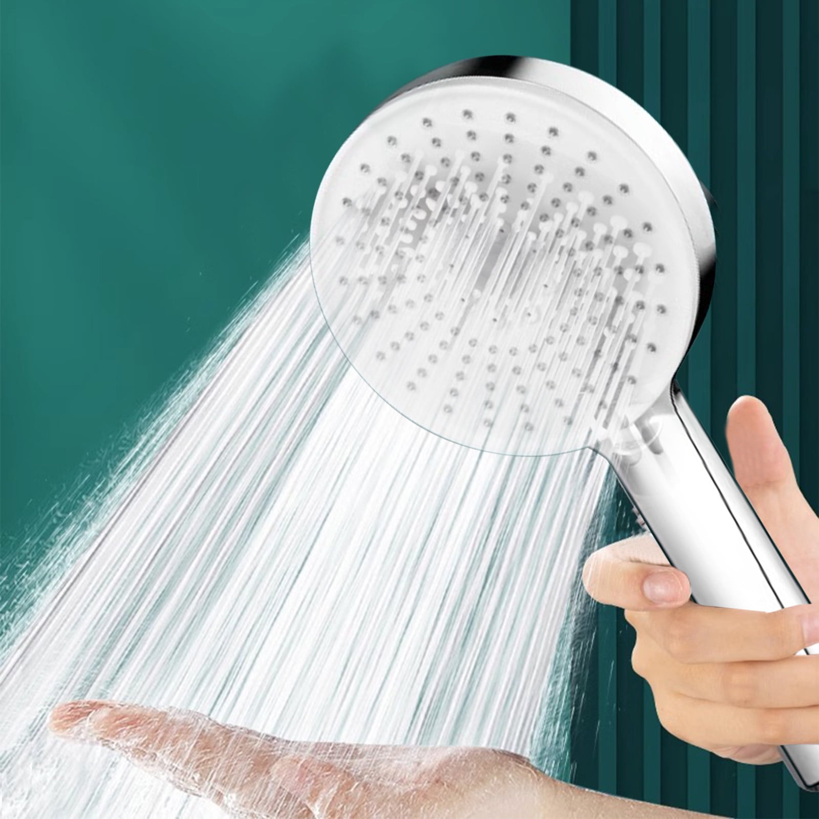 High-pressure Handheld Showerhead, Hard Water Filter Shower Head with 5 ...