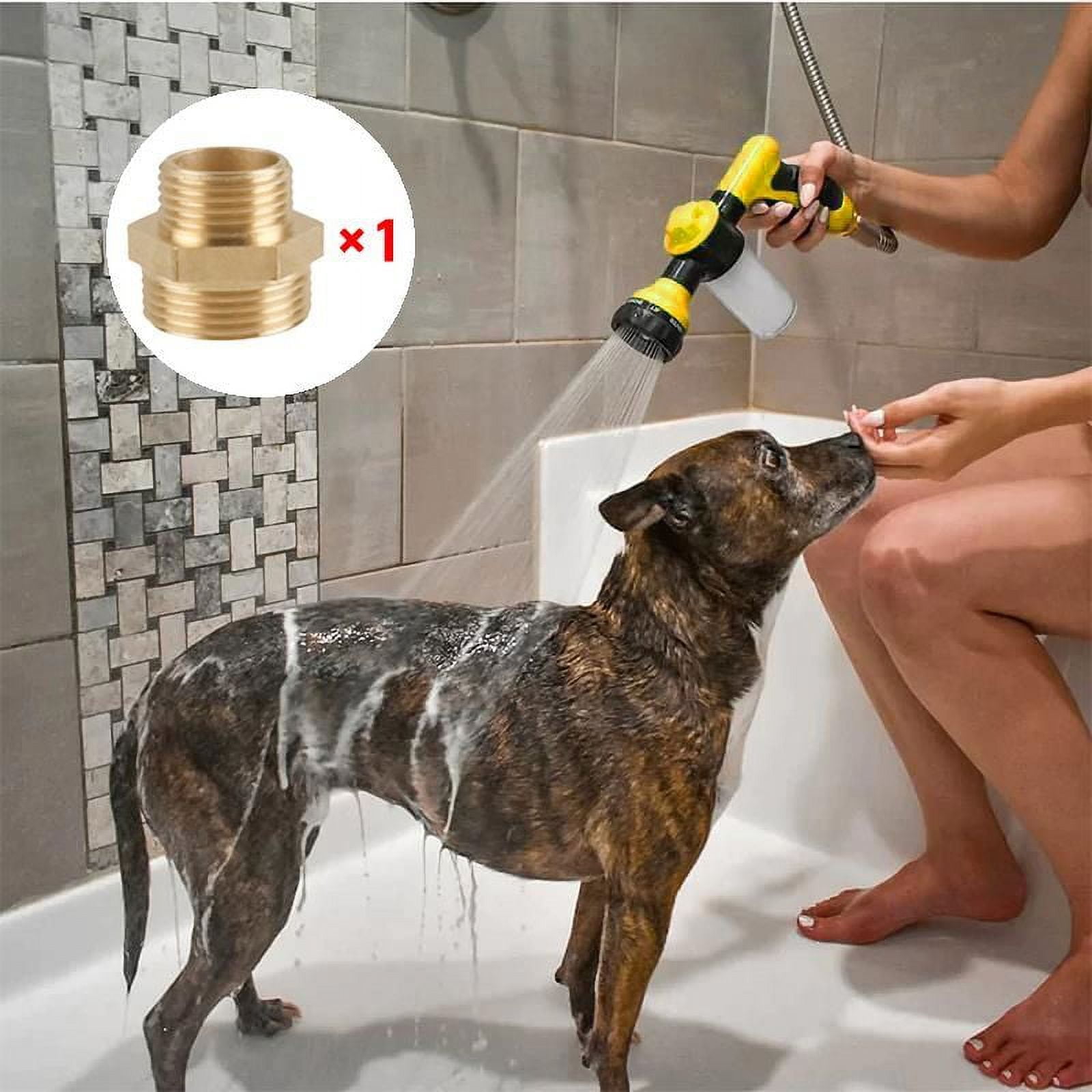 High-pressure Sprayer Nozzle Hose dog shower Gun 3 Mode Adjustable Pet ...
