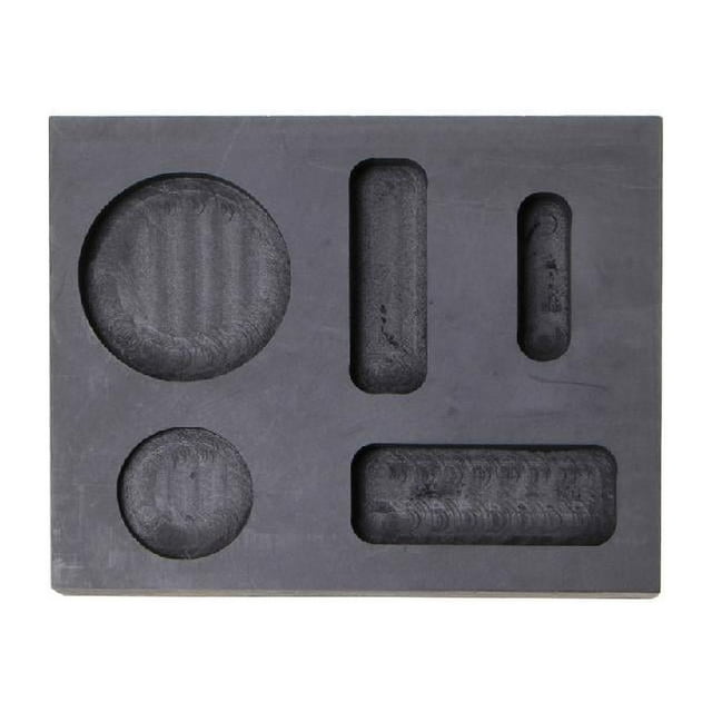 High-purity Graphite Crucible Silver Gold Melting Metal Coin Bar Molds ...
