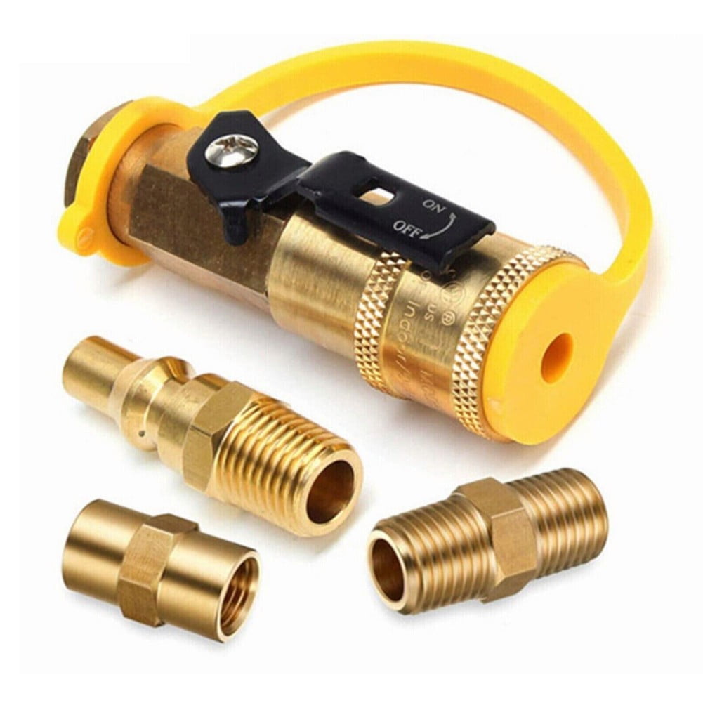 High-quality 14 Propane Hose Adapter Kit For RV BBQ Grill - 5Pcs Set ...