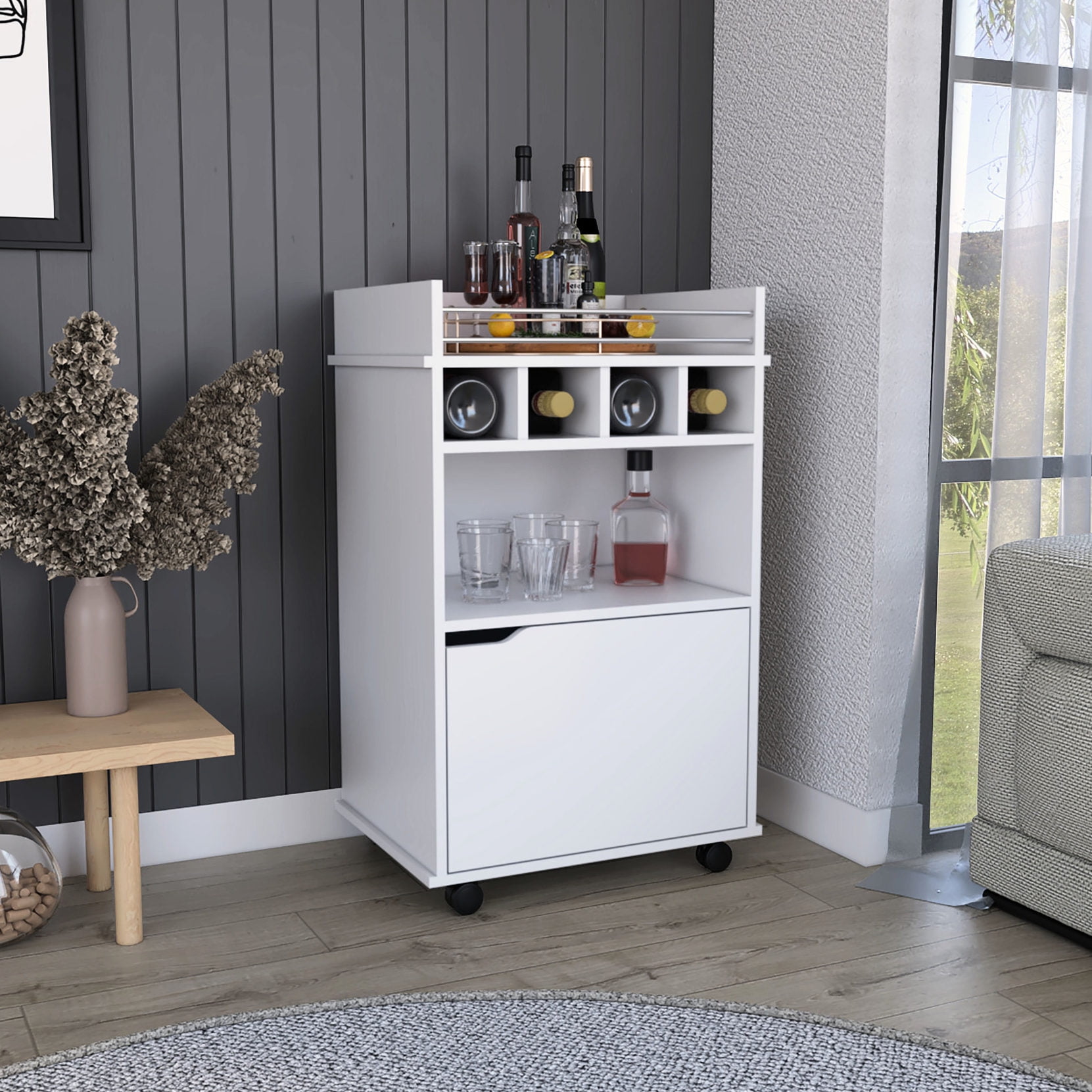 High-quality MDF filler | Helps in organizing bar accessories in small ...