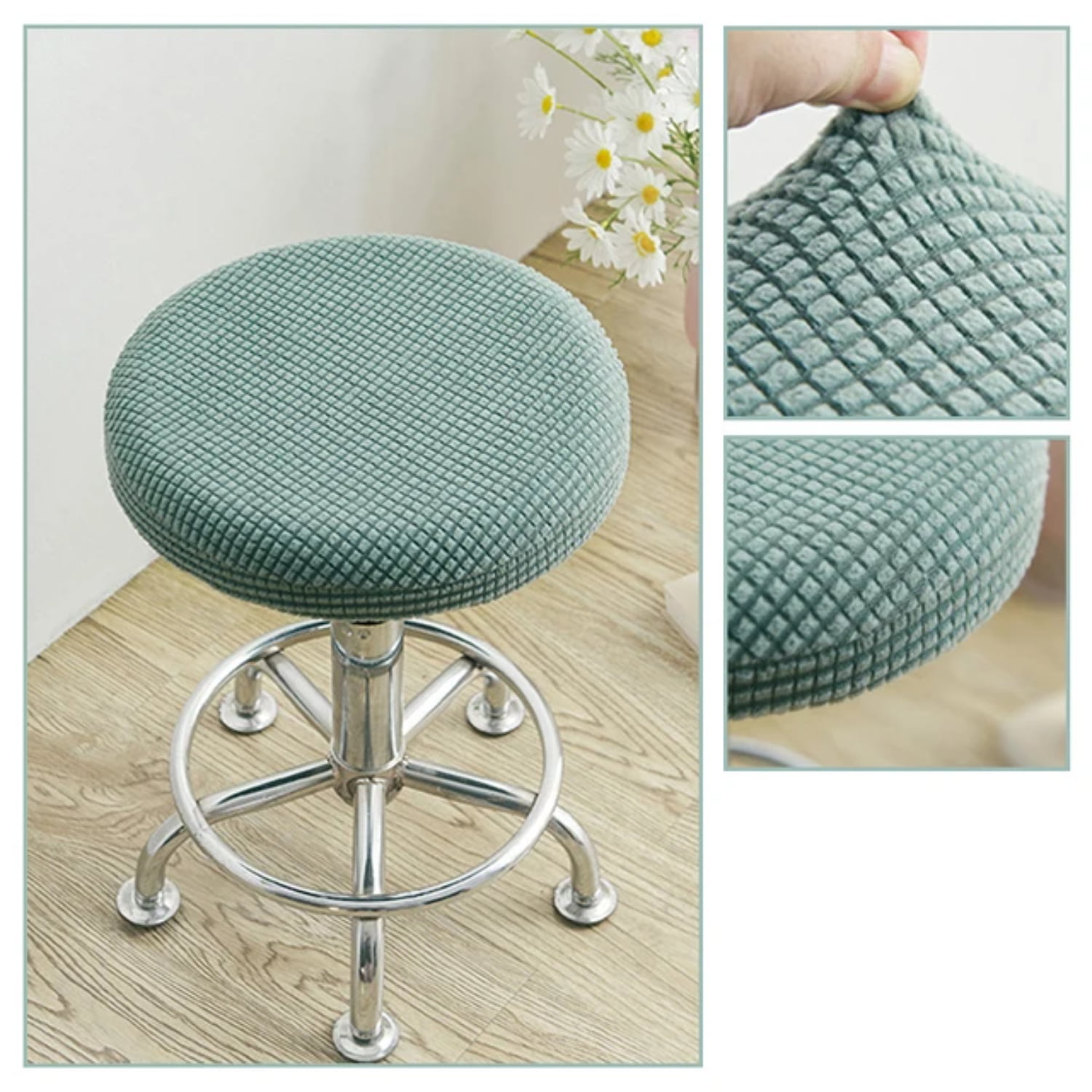 High-quality Solid Color Elastic Stretchable Dining Chair Cover ...