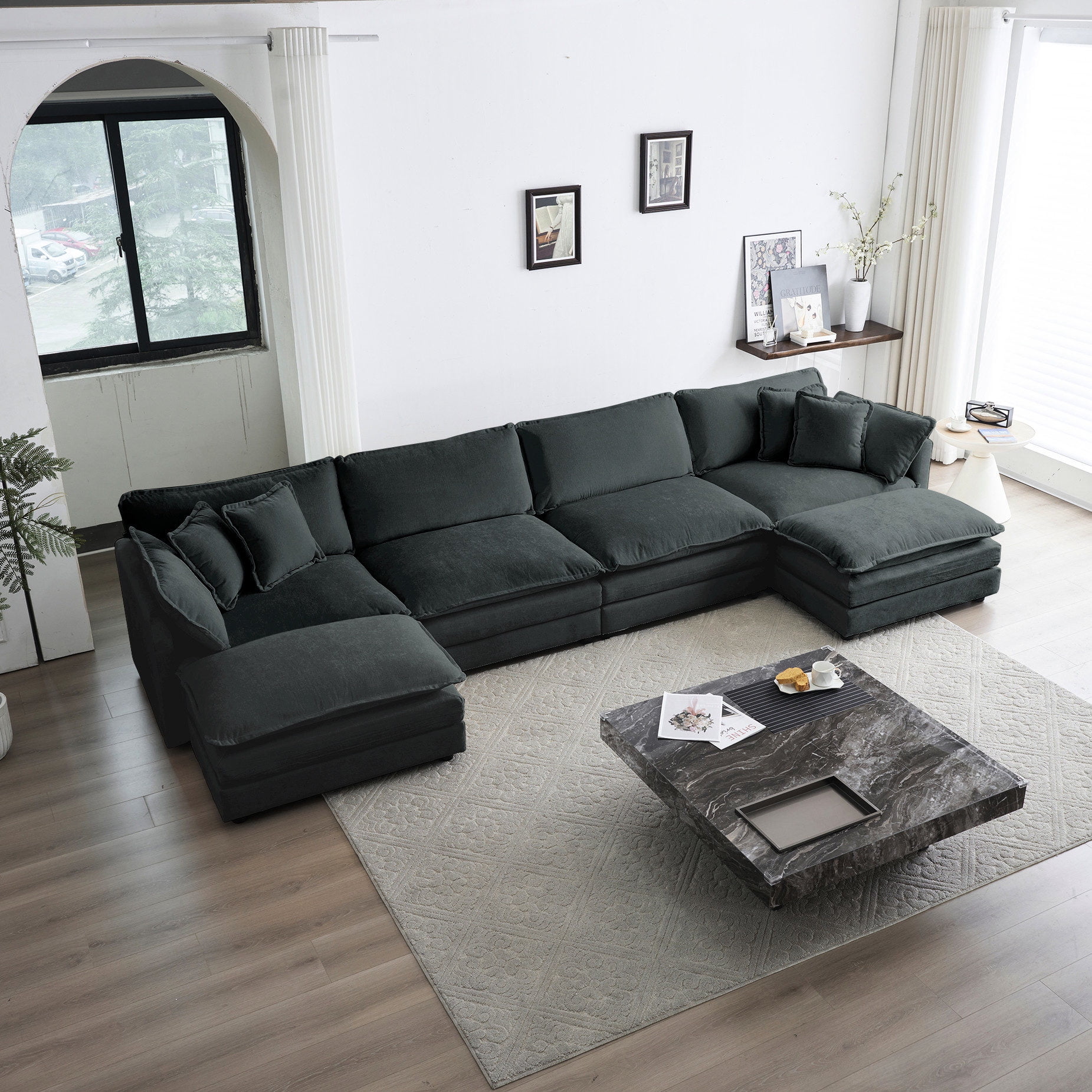 High - quality Sponge Filled Seats | Double Ottomans for Leg Stretch ...