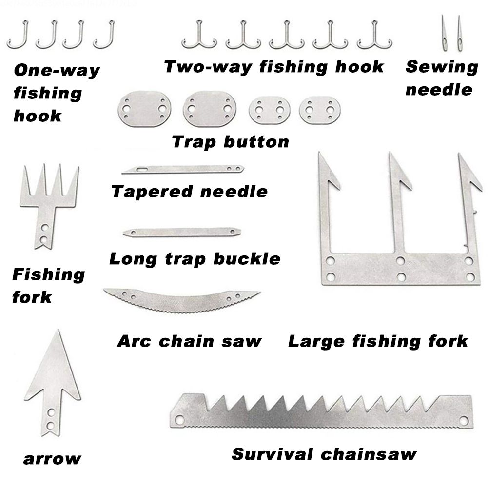 High quality outdoor EDC stainless steel fishing hook card portable ...