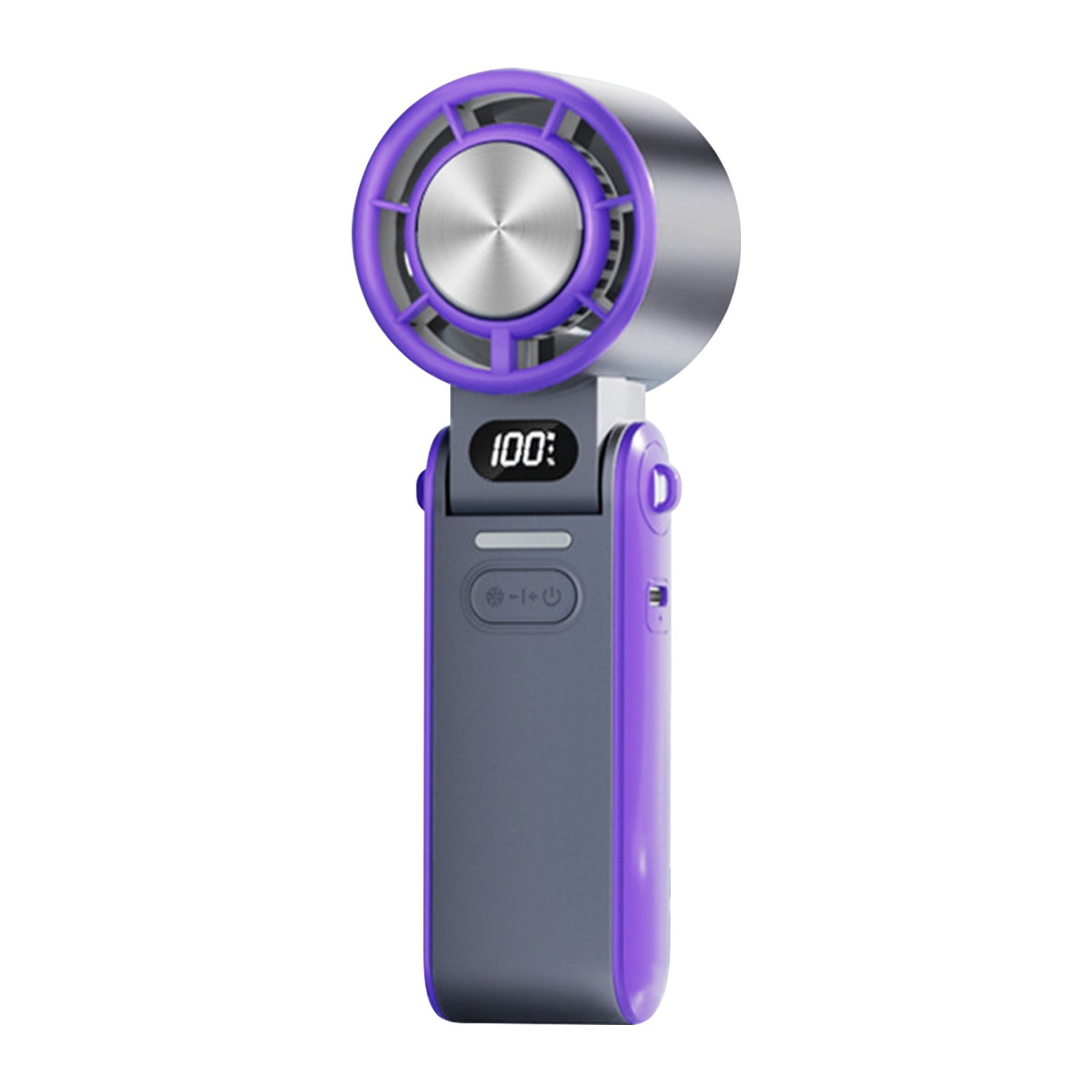 High-speed Handheld Ice Cool Fan Outdoor Portable 90° Adjustable Fold ...