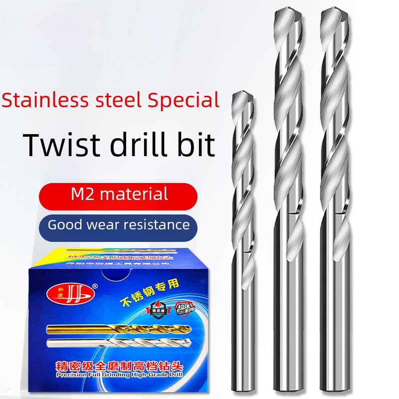High speed steel 6542 White twist drill M2 white straight handle full ...