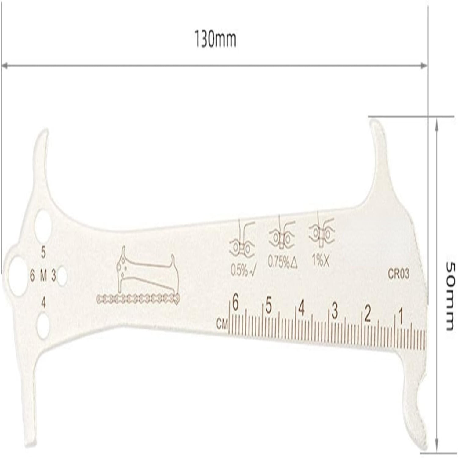 High-strength durable silver 3-in-1 bike chain tool with practical wear ...