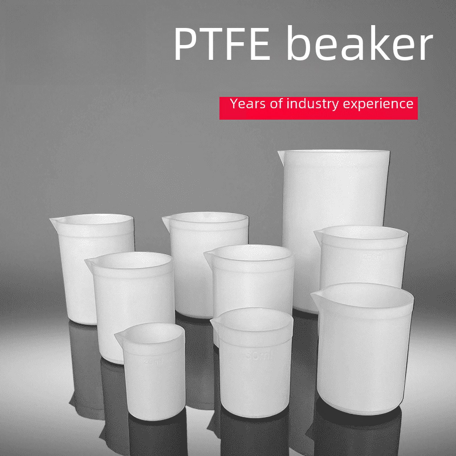 High temperature Teflon handle-free beaker PTFE corrosion-resistant beaker 100ml/250ml Teflon ...