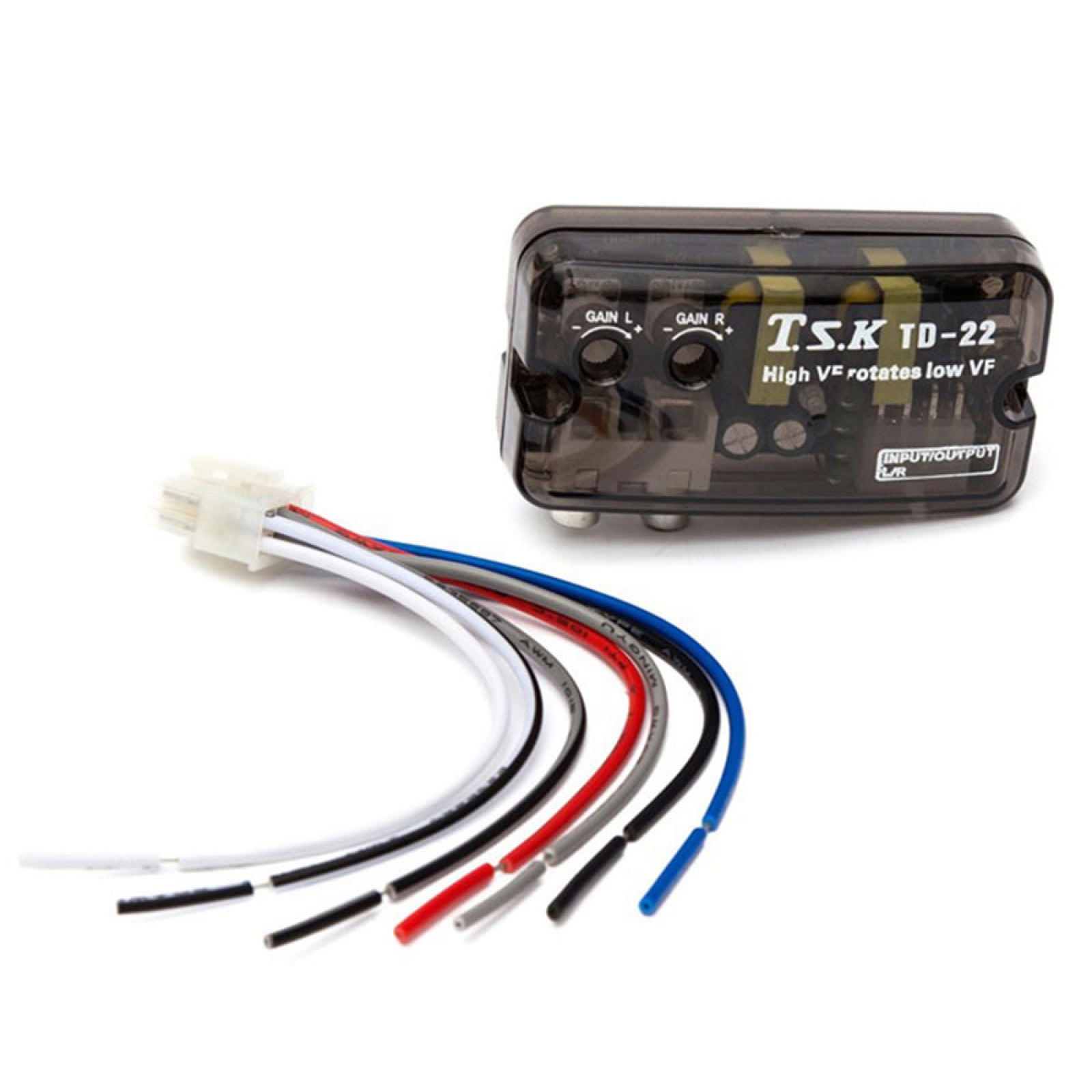 High to Low Car Stereo to RCA Speaker Wire Line Converter Output ...