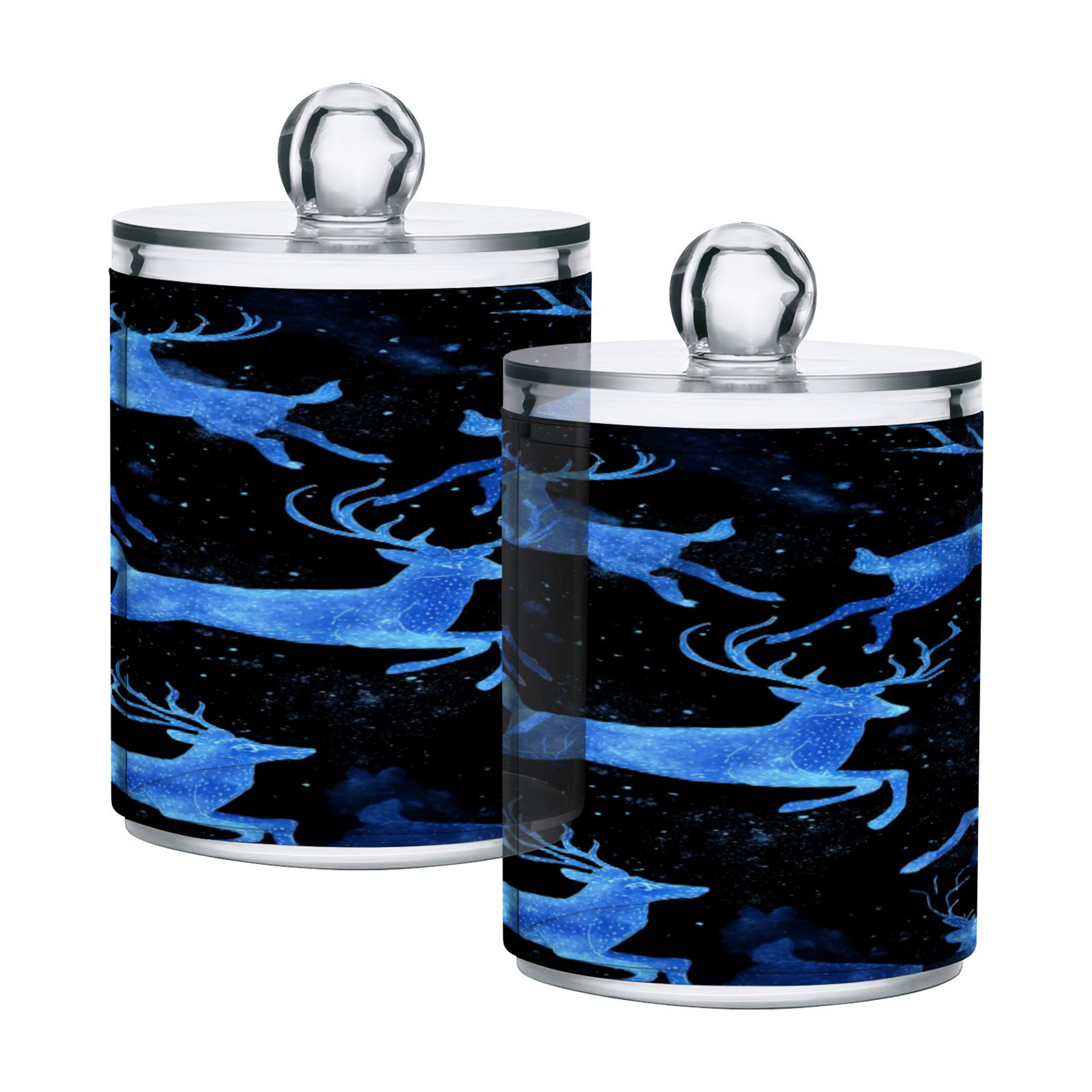 High-value clear storage jars keep life organized and within reach Blue ...