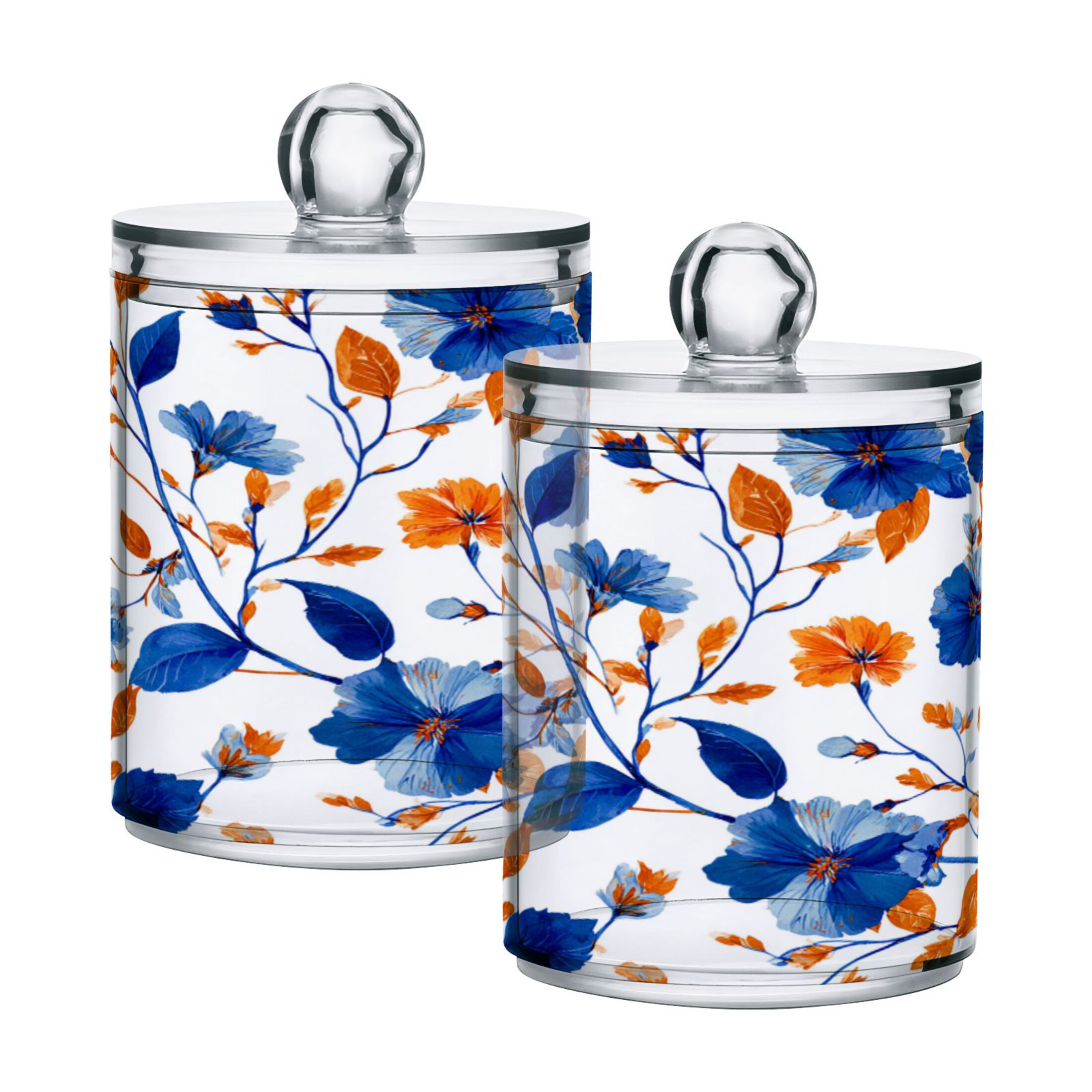 High-value clear storage jars keep life organized and within reach Blue ...