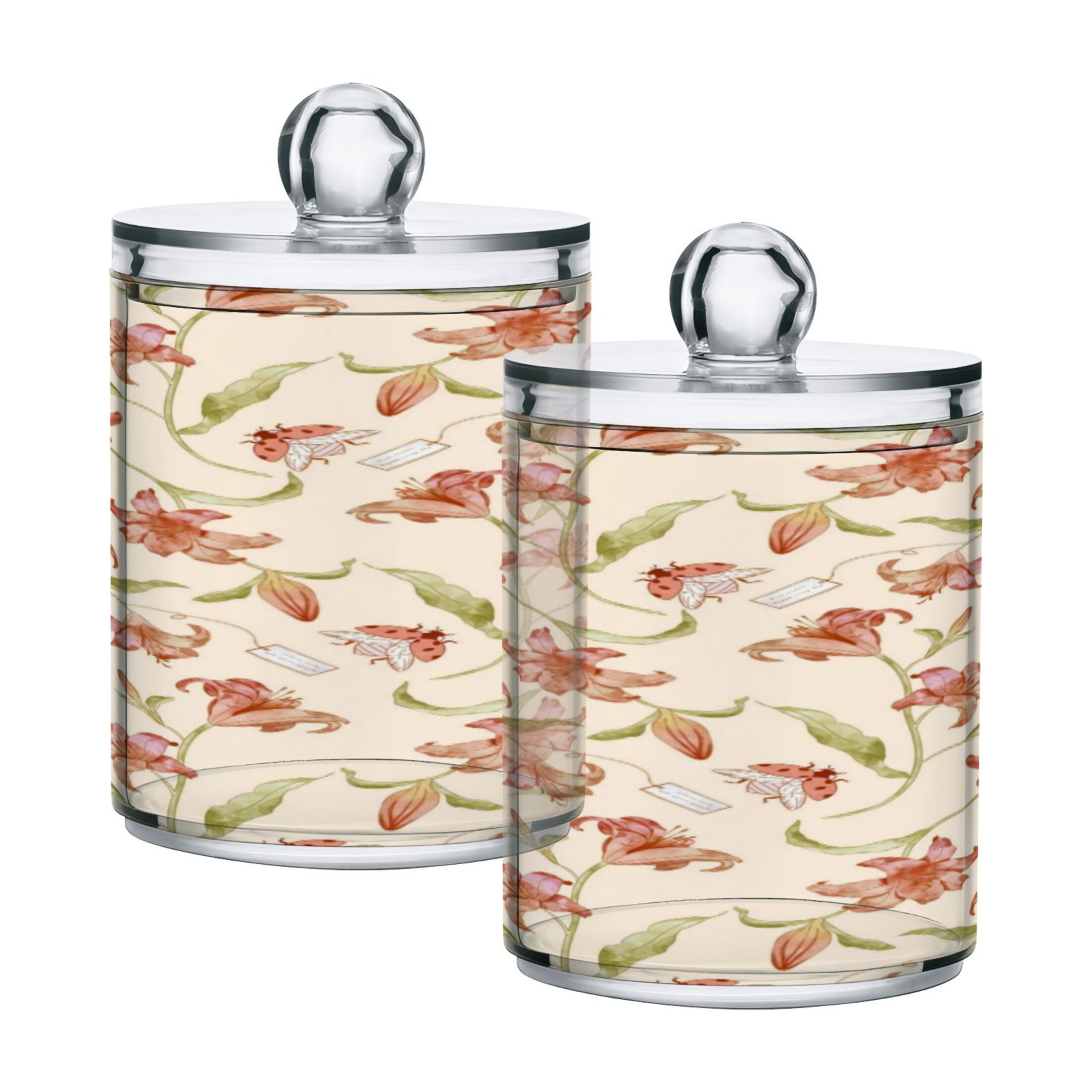 High-value clear storage jars keep life organized and within reach Red ...