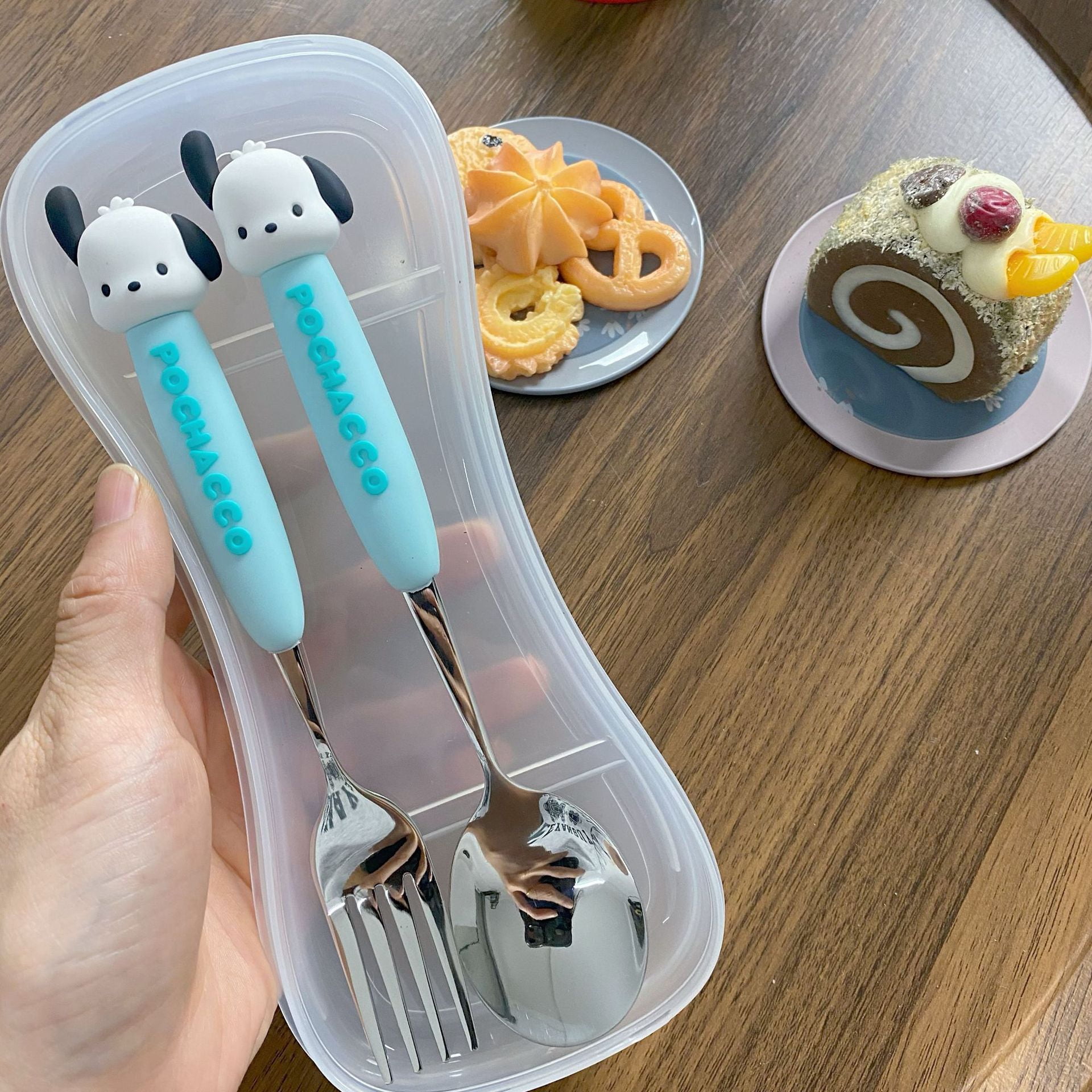 High-value creative Sanrio Kulomi spoon fork set 304 stainless steel ...