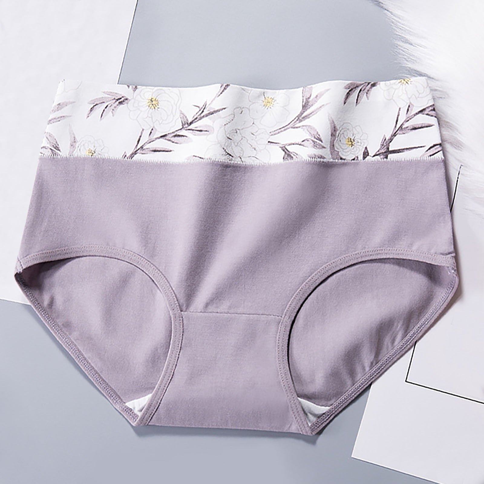 High-waisted Panties for Women Tummy Control Underwear Seamless Ladies ...