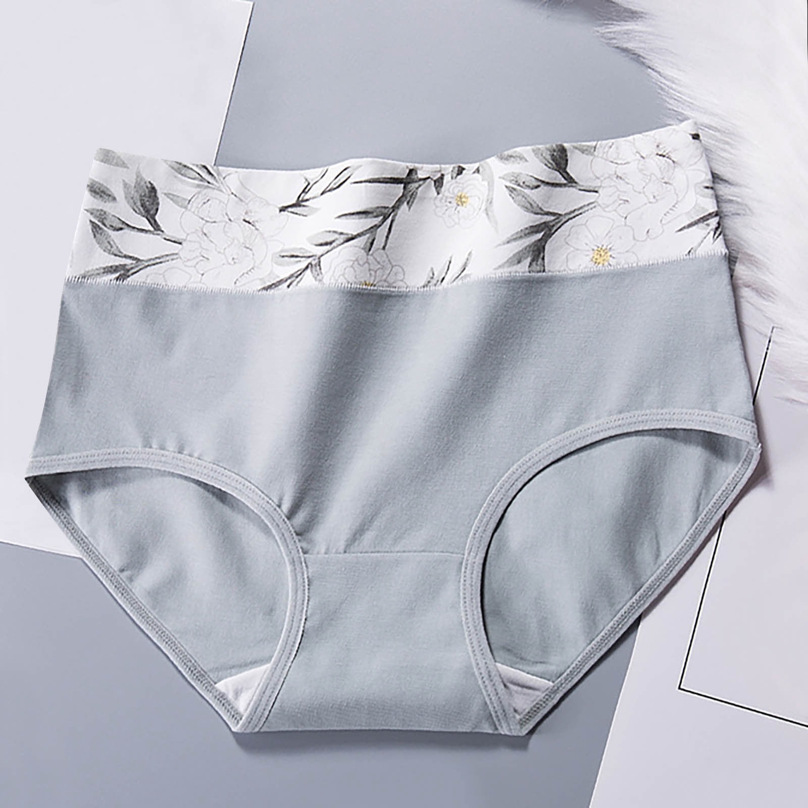 High-waisted Panties for Women Tummy Control Underwear Seamless Ladies ...