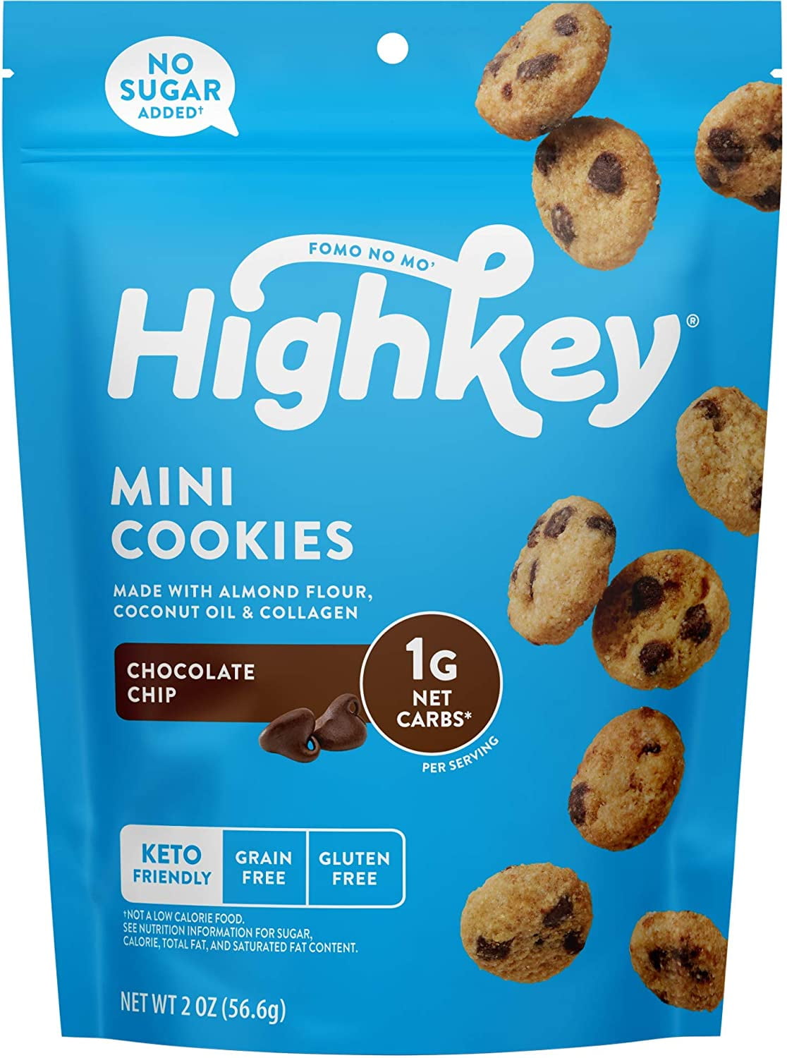 HighKey, Mini Cookies, Chocolate Chip, 2 oz Pack of 3 - Walmart.com