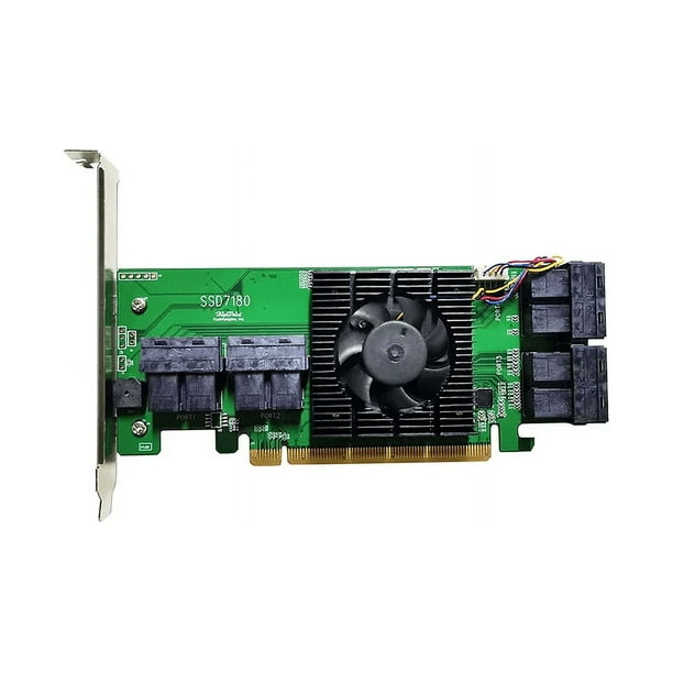 HighPoint Rocket 1180 8x U.2 Port to PCIe 3.0 x16 NVMe HBA Controller - Walmart.com