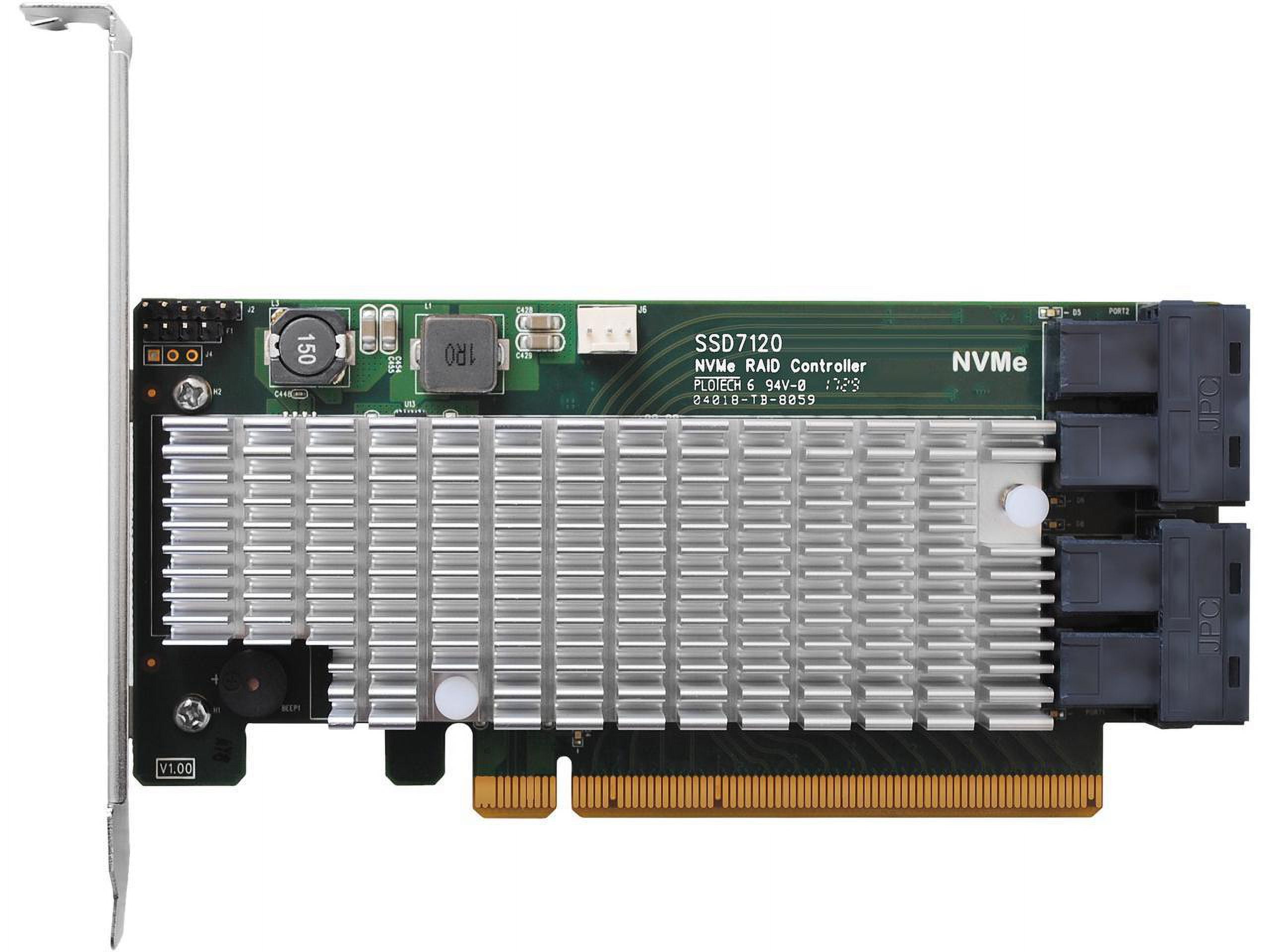 HighPoint SSD7120 NVMe RAID Controller - PCI Express 3.0 x16 - Plug-in ...