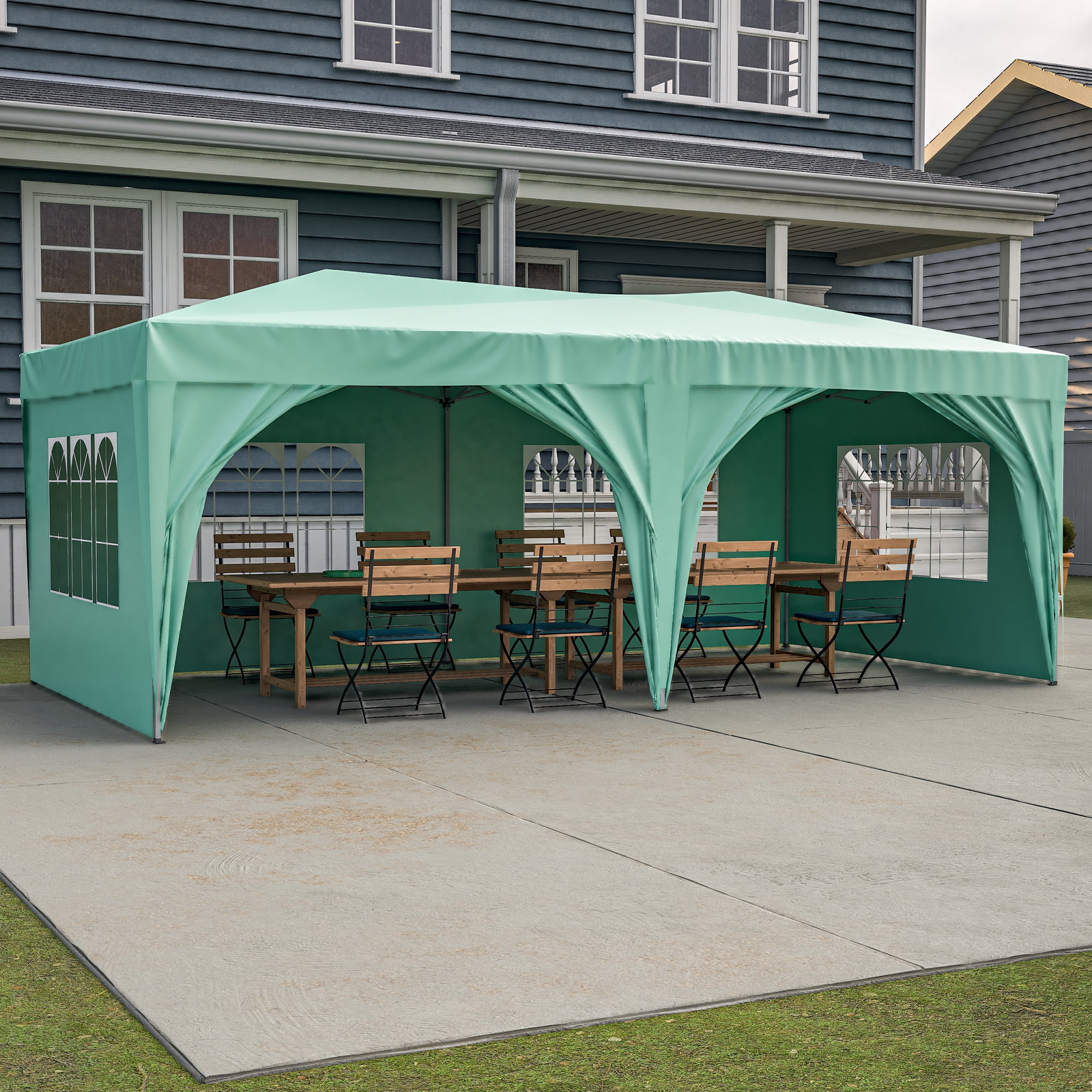 HighSound 10'x20' Pop Up Canopy Outdoor Portable Party Folding Tent ...