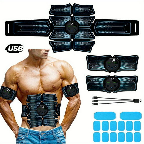 HighSound Ab Stimulator, Rechargeable Ultimate Muscle Toner Trainer for ...