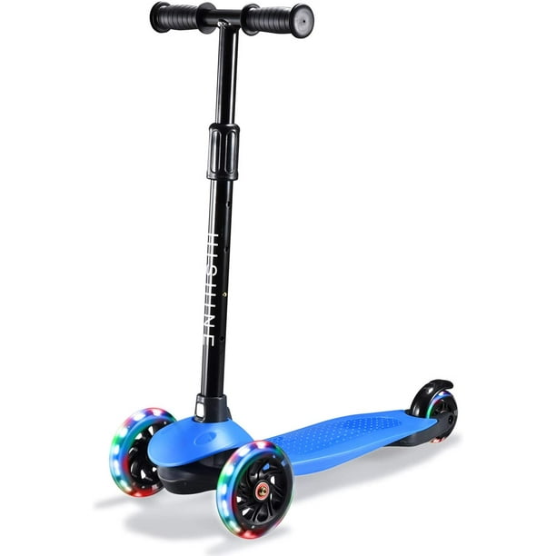 HighTech Mega GlideKick 3-Wheel Foldable Scooter With Lightup Wheels ...