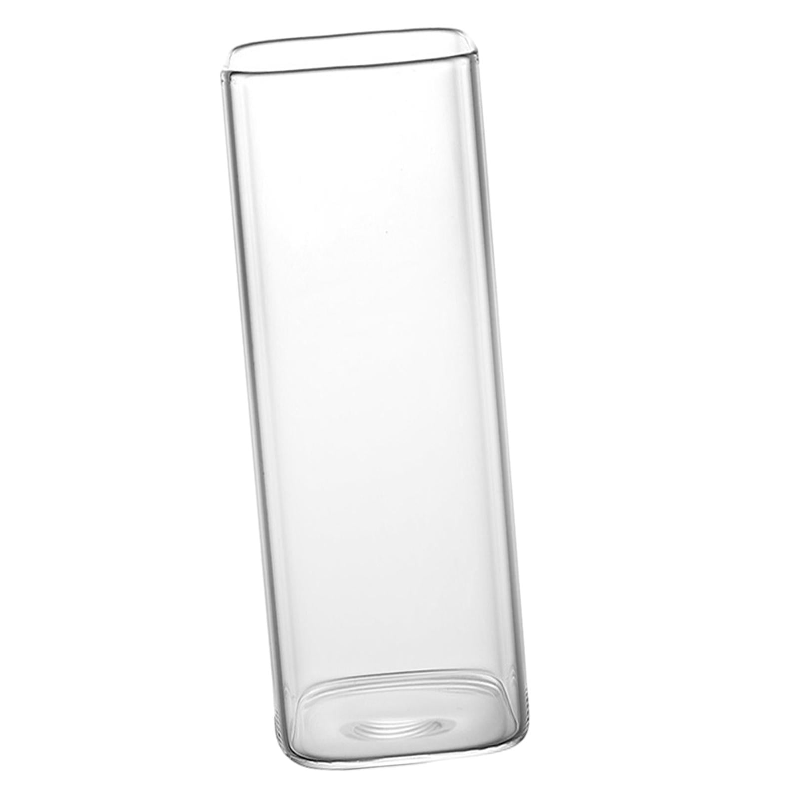 Highball Glass Square Clear Glassware Tea Everyday Use Milk Drinking ...