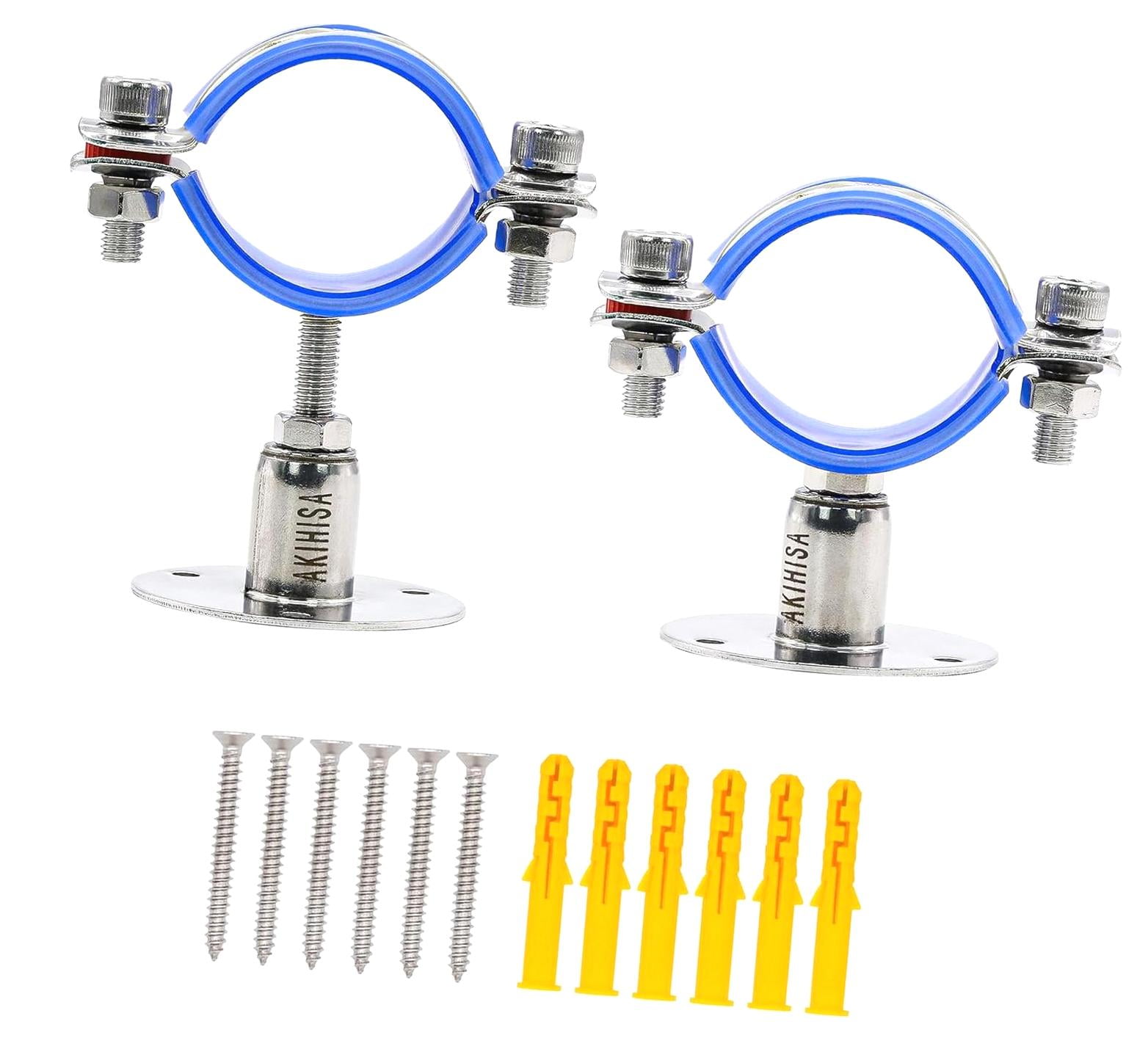 Highcool 1-11/32 Inch Wall and Ceiling Mount Pipe Support, 2 Pieces ...