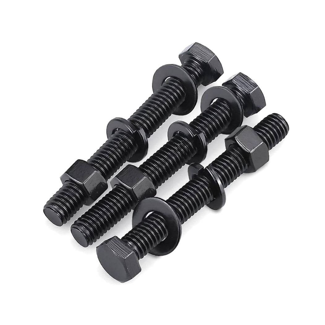 Highcool 1/4-20 2 (15 Sets) Hex Bolts and Nuts Kit Flat Washers, 304 ...