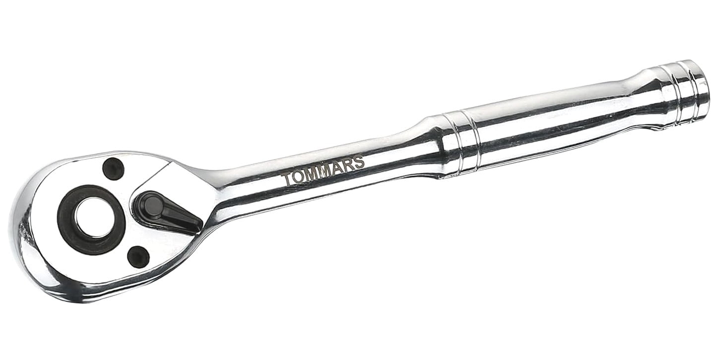 Highcool 1/4 Inch Drive Ratchet, Gear Ratchet Wrench Handle Reversible ...