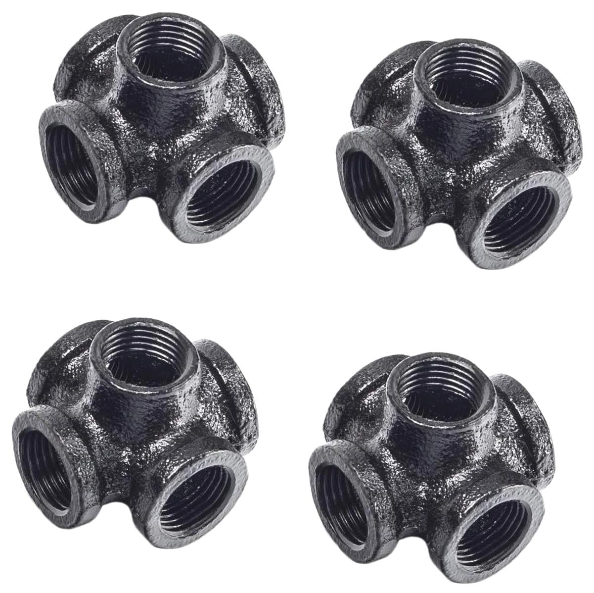 Highcool 1" 5-Way Pipe Fitting Malleable DN25 Iron Female Tube ...