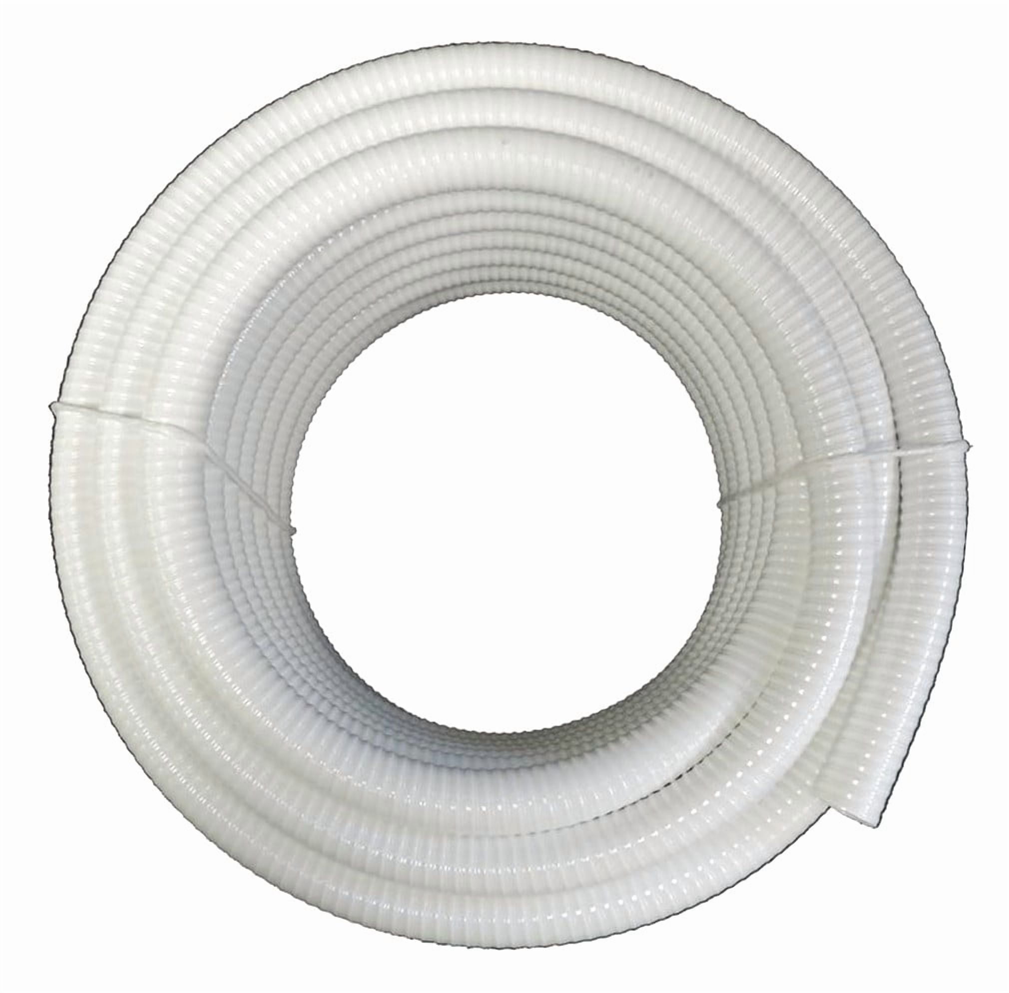 Highcool (1" Dia. ft) White Flexible PVC Pipe, Hose, Tubing for Pools ...