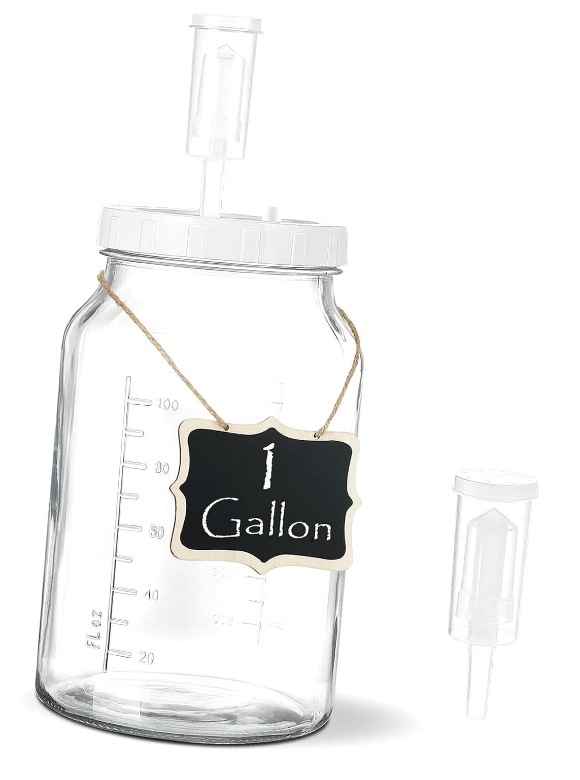 Highcool 1 Gallon Large Fermentation Jar with Airlocks and Airtight ...