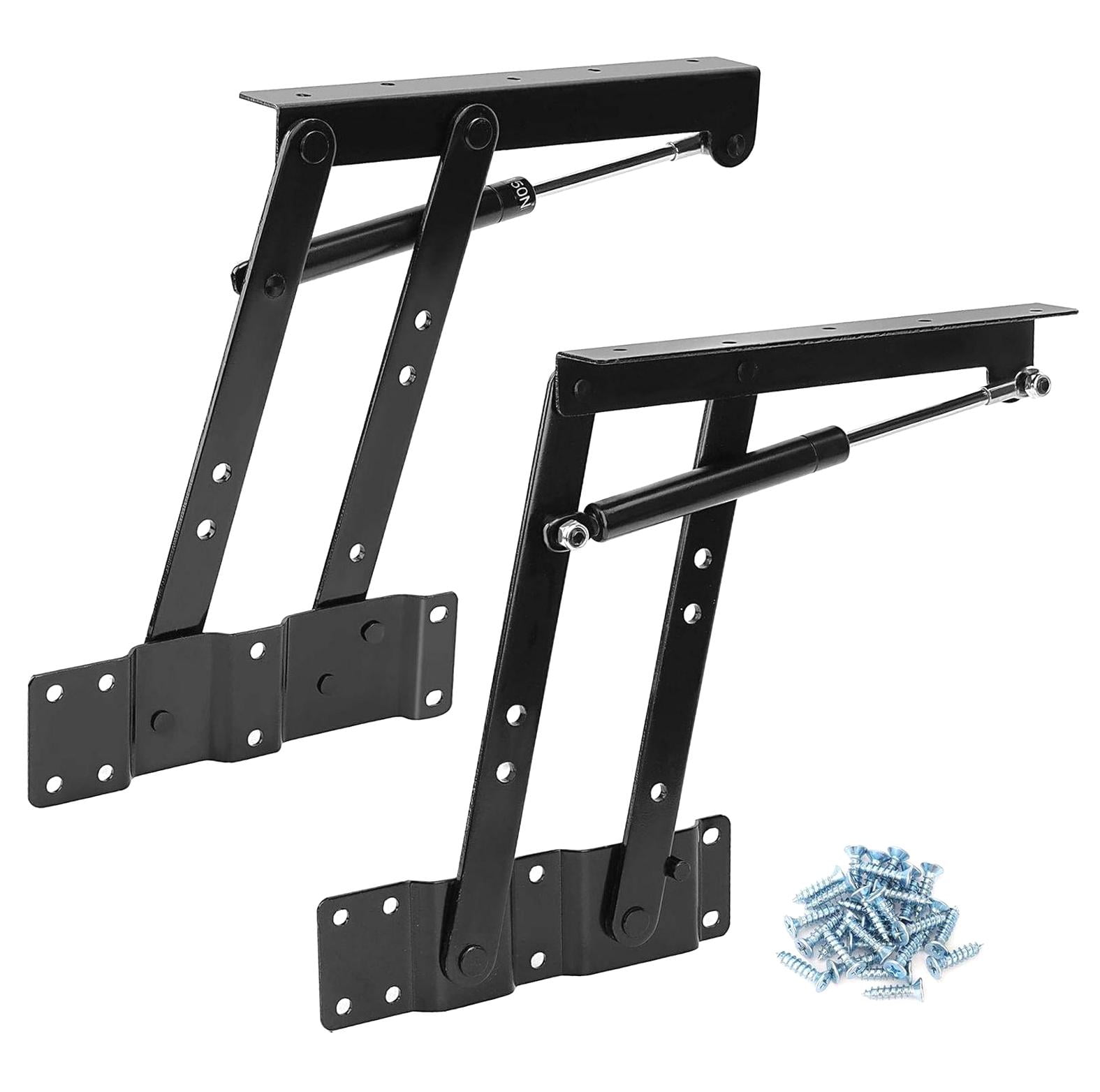 Highcool 1 Pair 50kg/100lbs Folding Lift Top Table, 150N Hydraulic Hinge, Desk Lift Mechanism ...