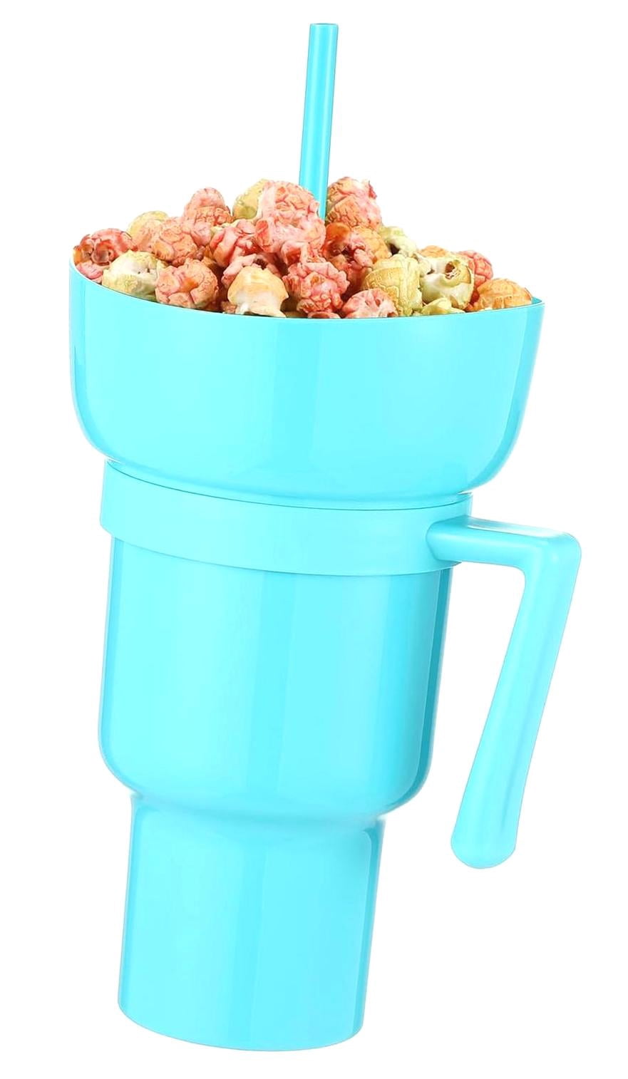 Highcool 1-Piece Snack and Drink Cup, 32 oz Stadium Tumbler with Bowl ...