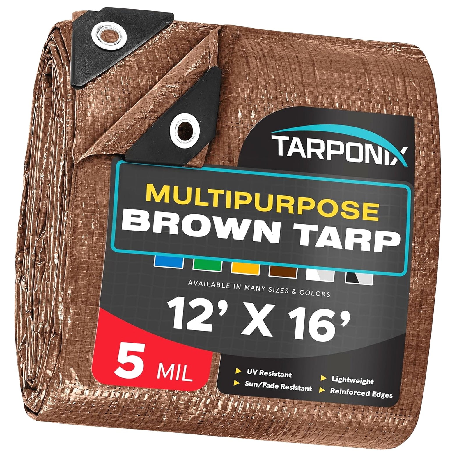 Highcool 10' 10' Dual-Sided Heavy-Duty Tarp – 10 Mil Tear-Resistant ...