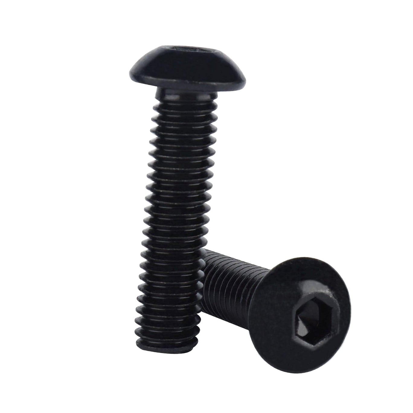 Highcool #10-24 1-Inch Button Screws with Caps, 304 Steel 18-8, Hex ...