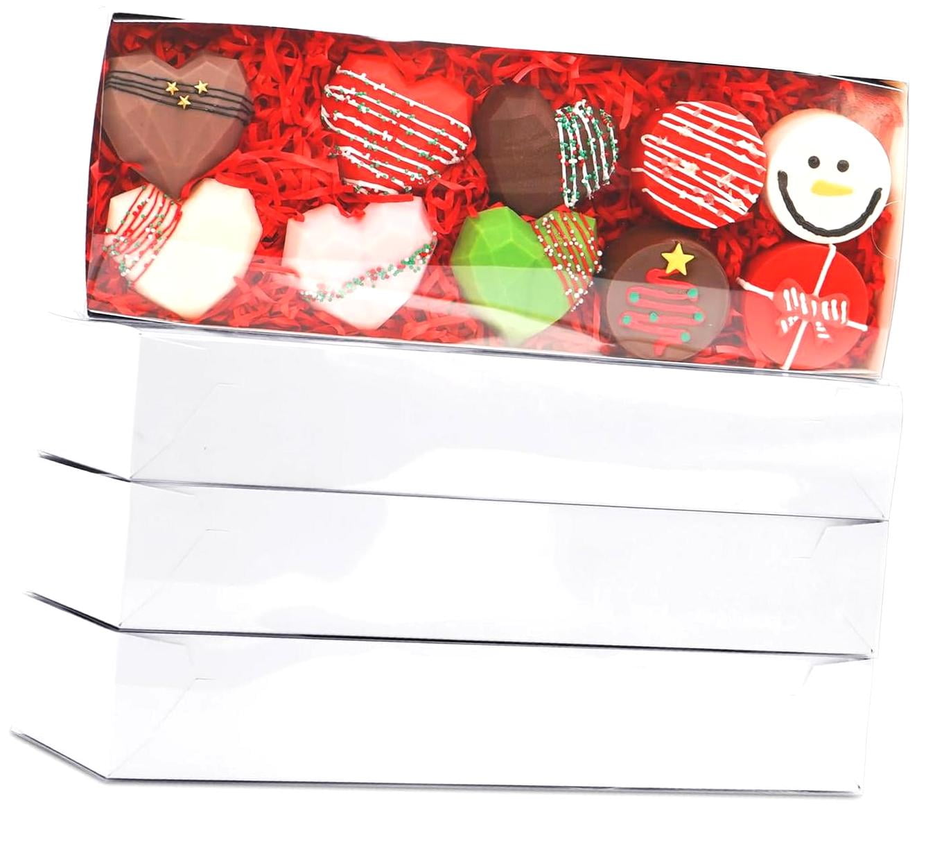 Highcool 10 Pack 12x4.5x2 Inch Strawberries Boxes Drawer Macaron Boxes ...