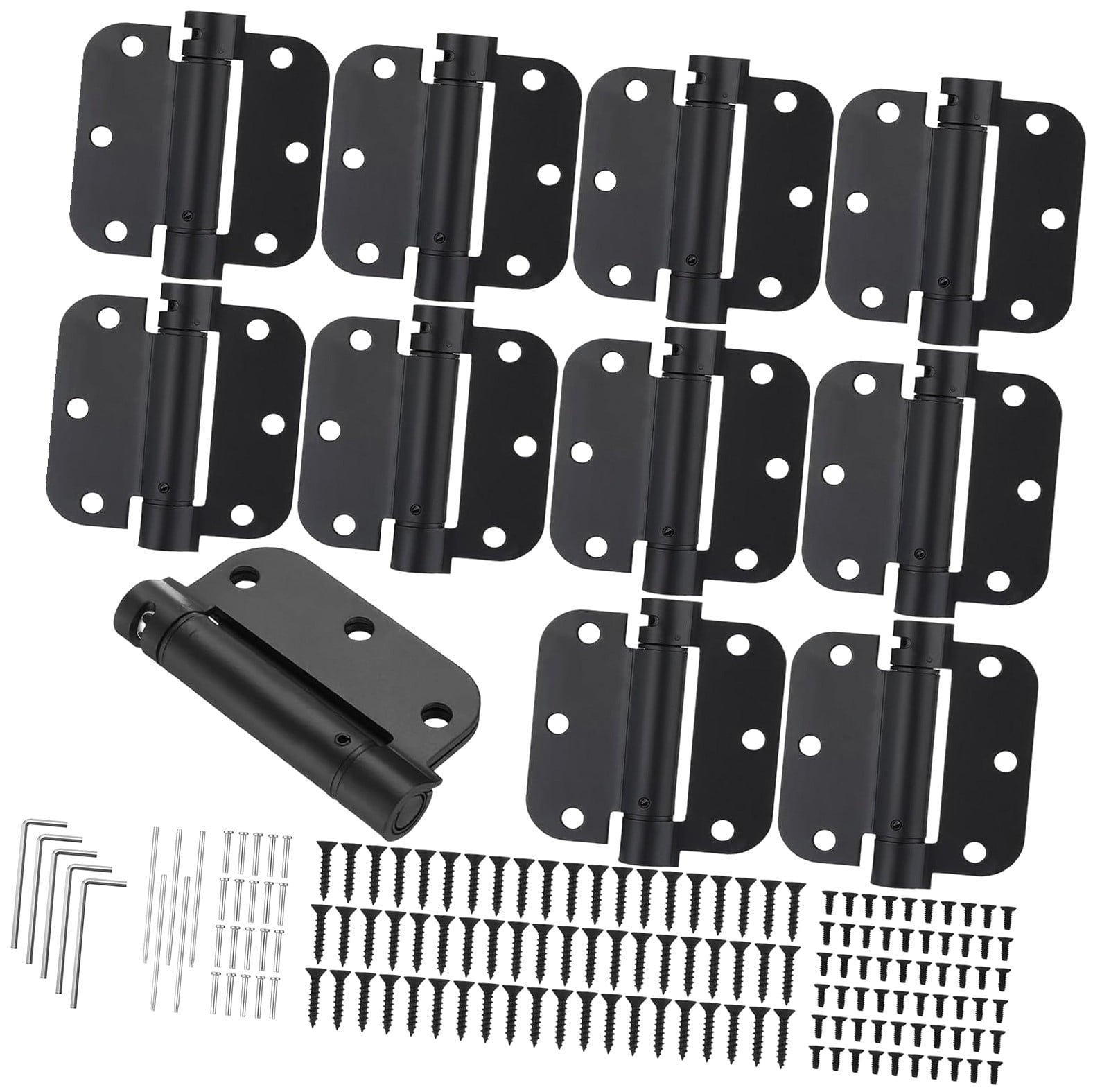 Highcool 10 Pcs Self- Door Hinge 3.5'' Loaded Hinges Automatic Door ...