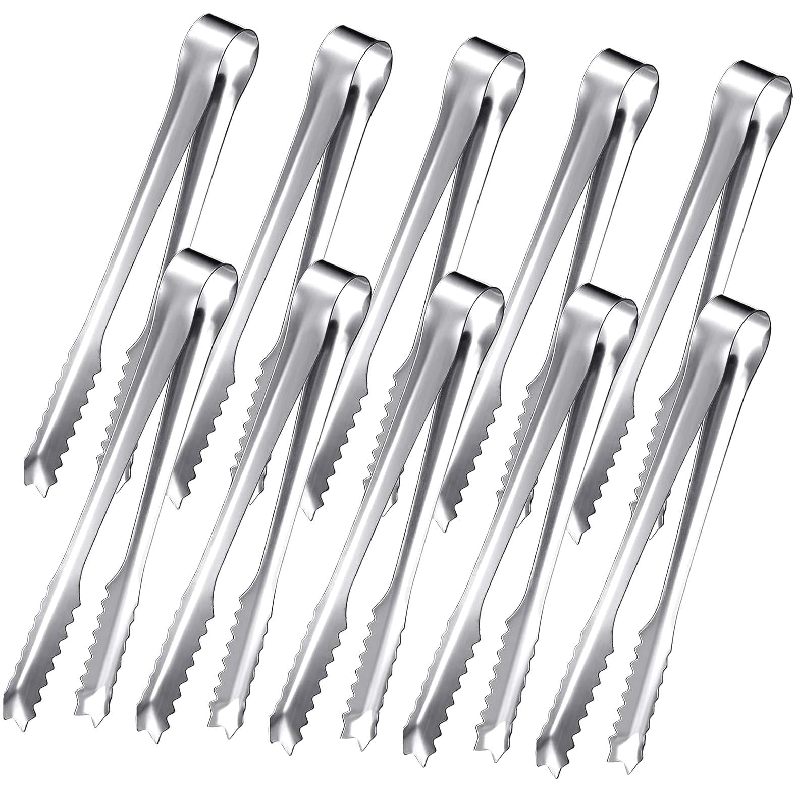 Highcool 10-Piece Stainl Steel e Tongs - Sawtooth Food Serving Tongs ...