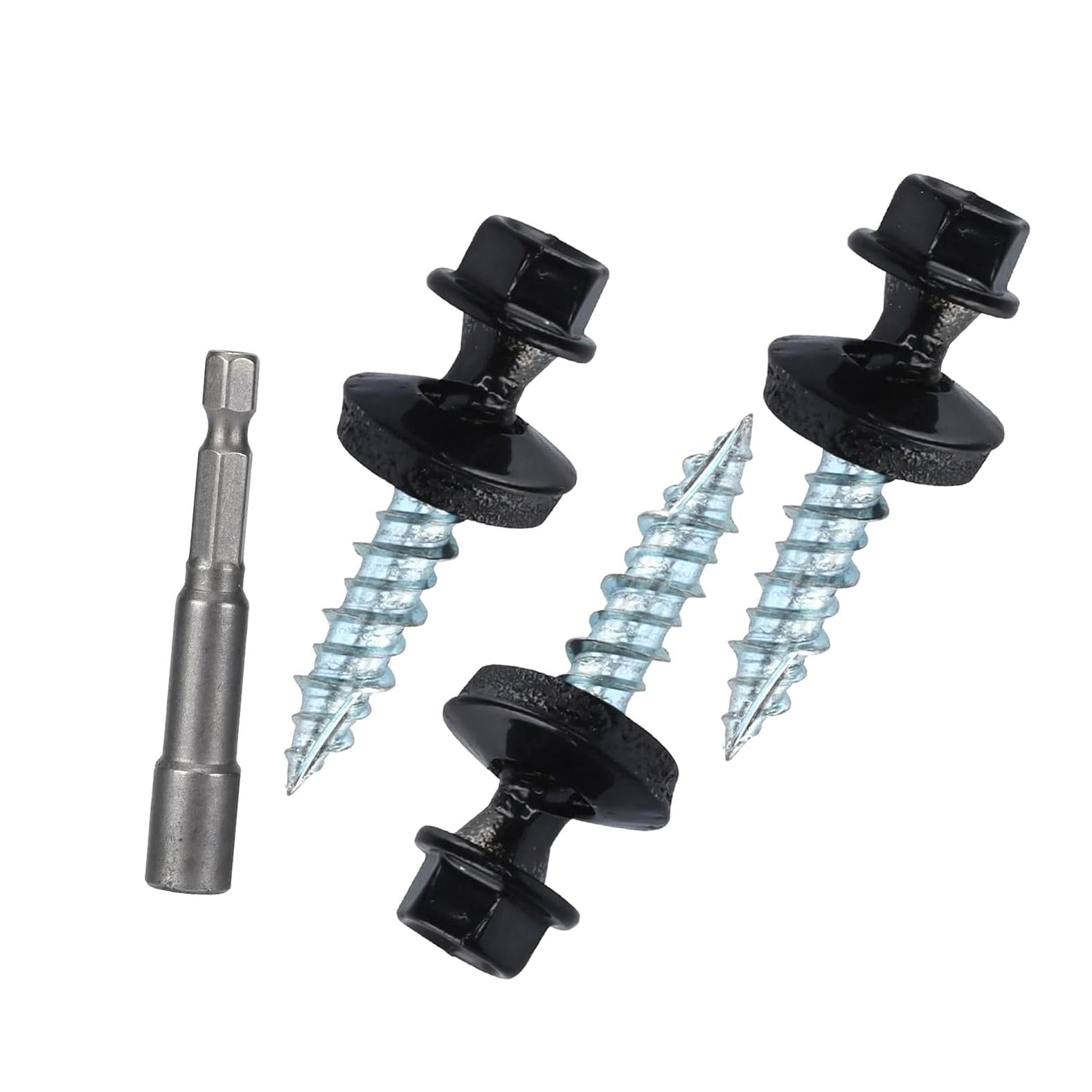 Highcool 10 x 1-1/2 inch Blue Hex Metal Roof Screws with EPDM Washers ...