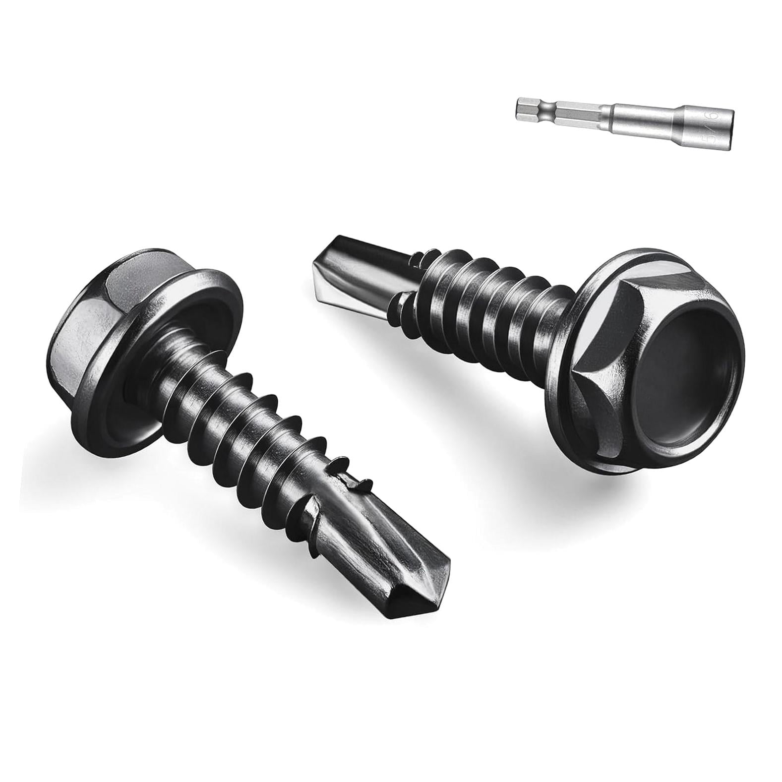 Highcool #10 x 1/2 Inch Self Drilling Screws, (69pcs) 0.5 lbs Self ...