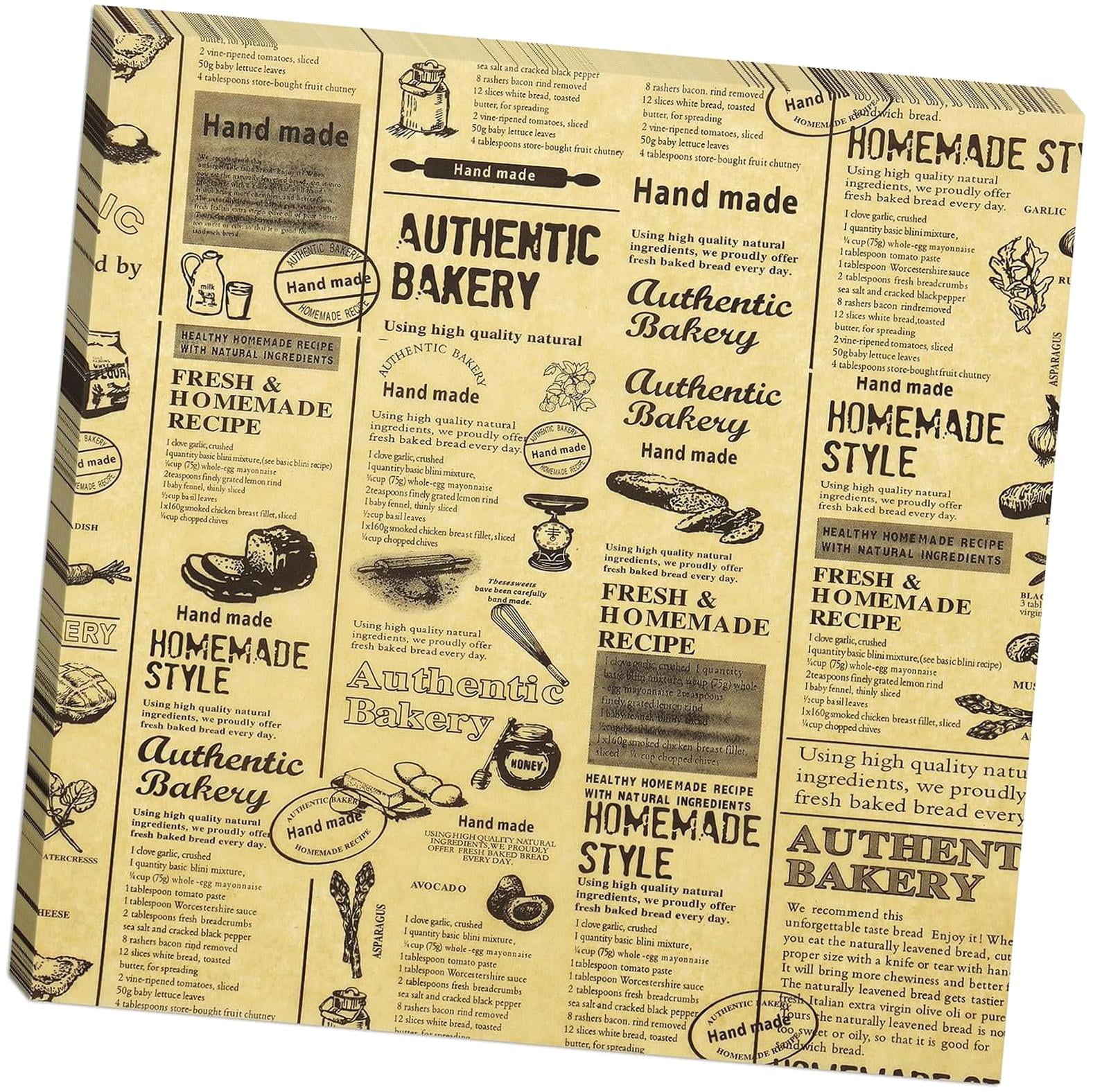 Highcool 10" x 10" - 200 Pack - Brown Grease-Resistant Food Wrap Sheets ...