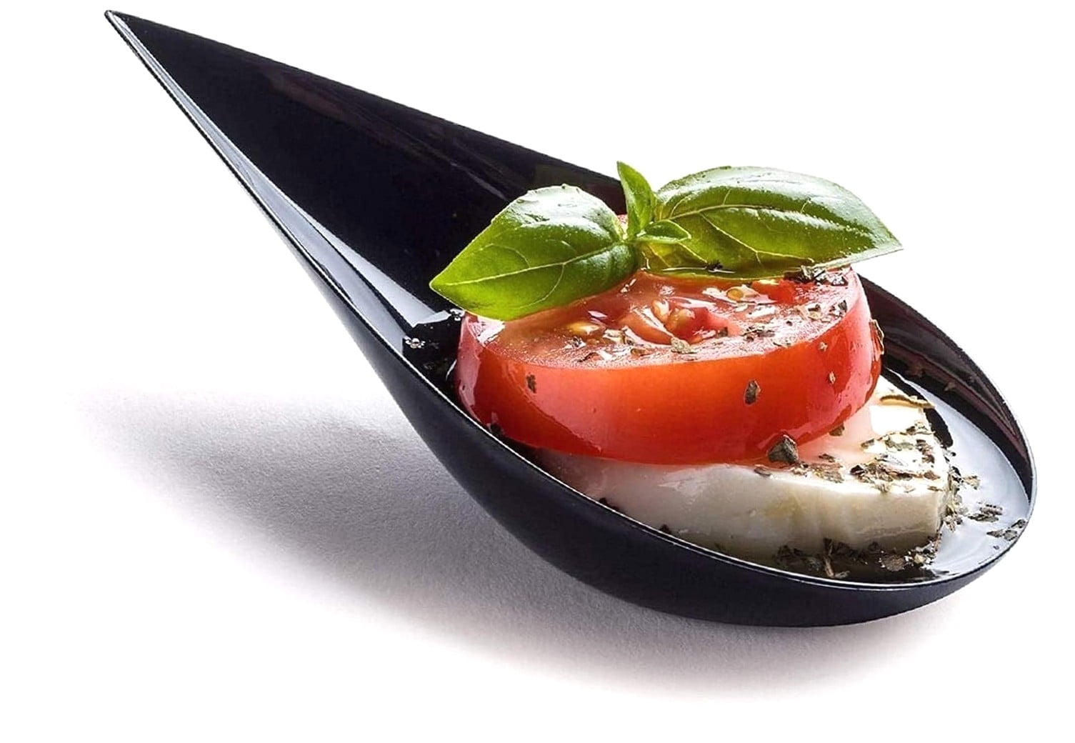 Highcool 100 4-in Tear Drop Appetizer Plates, Plastic Spoons Desserts ...