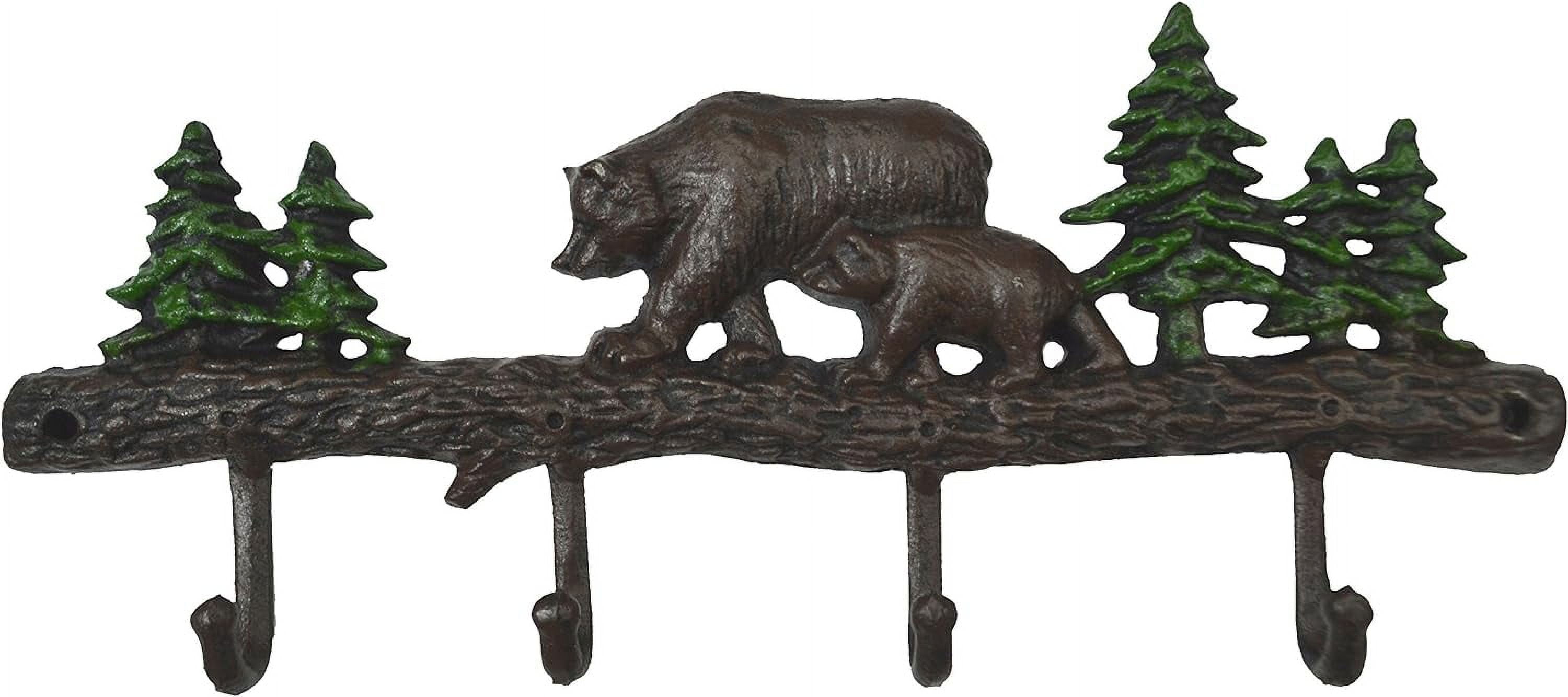 Highcool , 100% Cast Iron Bear Key Holder and Coat Hanger Vintage Style ...