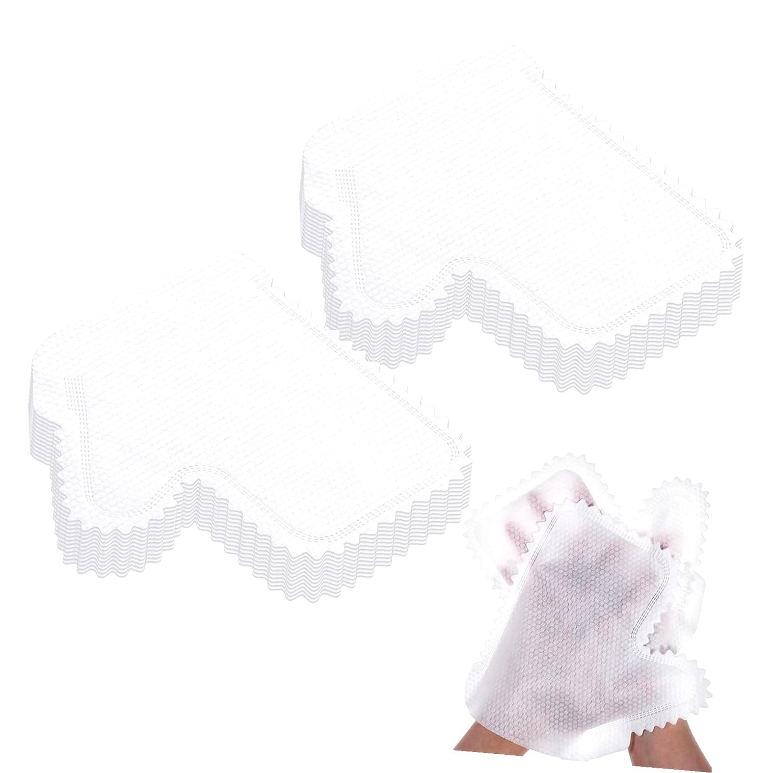 Highcool 100 Pcs White Microfiber Dusting , Dusting Mitt Microfiber ...