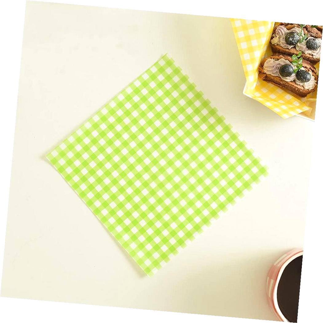 Highcool 100 Pieces Wax Paper Sheets for Food, Basket Liners Food ...