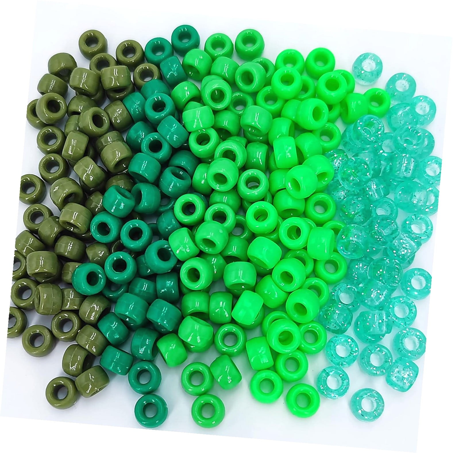 Highcool 1000PCS 6x9mm Beads Bulk, 5 Styles Beads for Crafting Kit ...