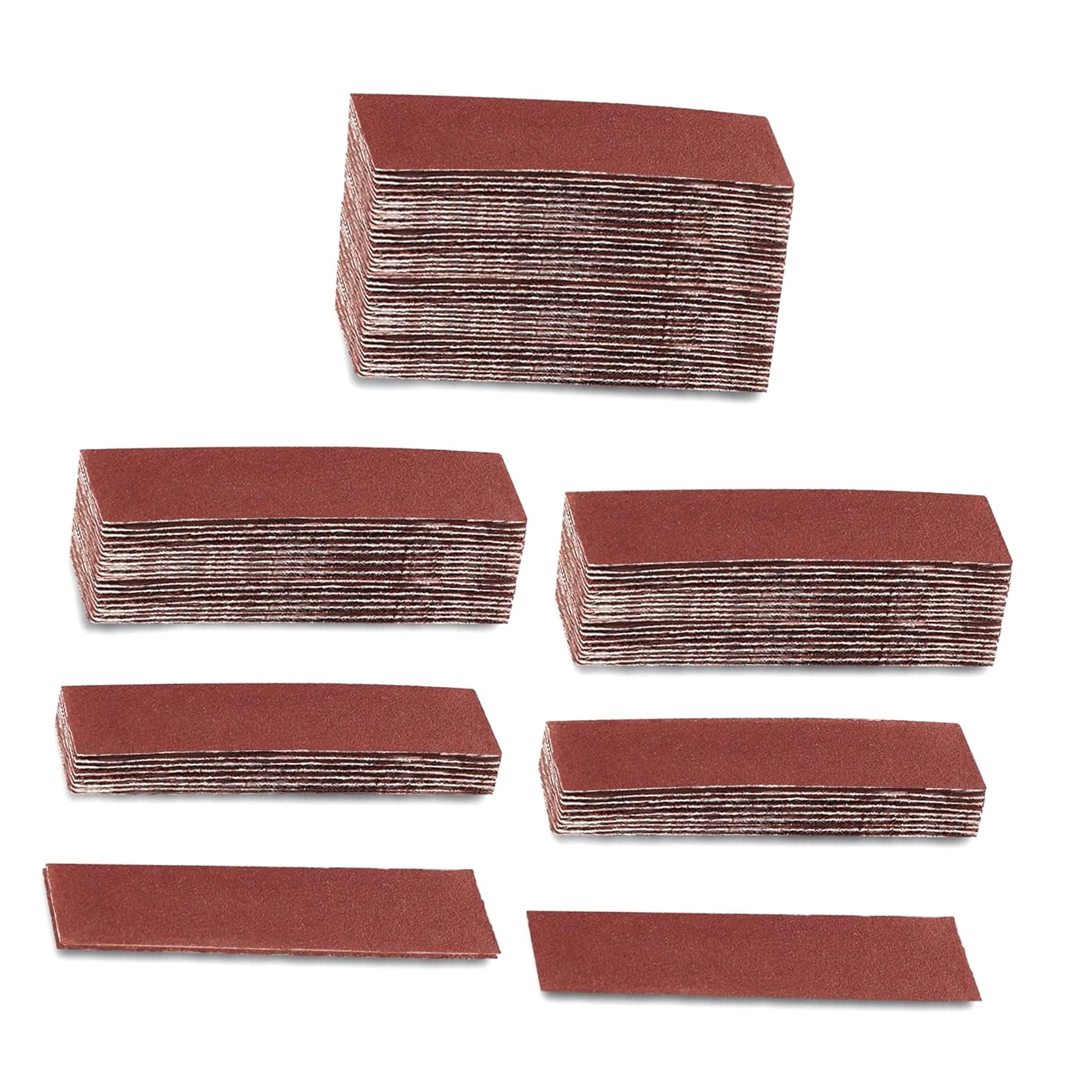 Highcool 100Pcs Detail Sander Paper Kit 3.5x1.2 Inch and Sandpaper ...