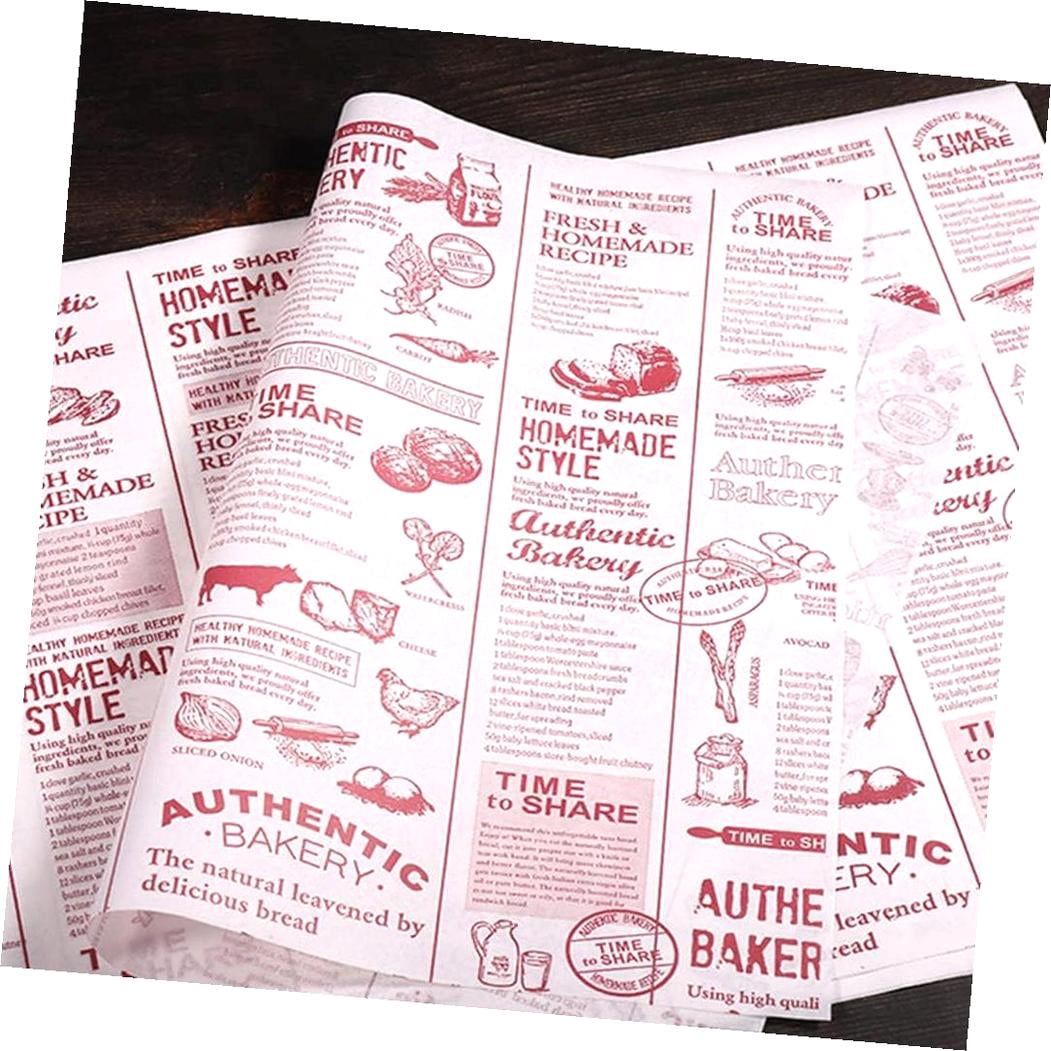 Highcool 100Pcs Sandwich Wrapping Paper Bags, Wax Paper Sheets for Food ...